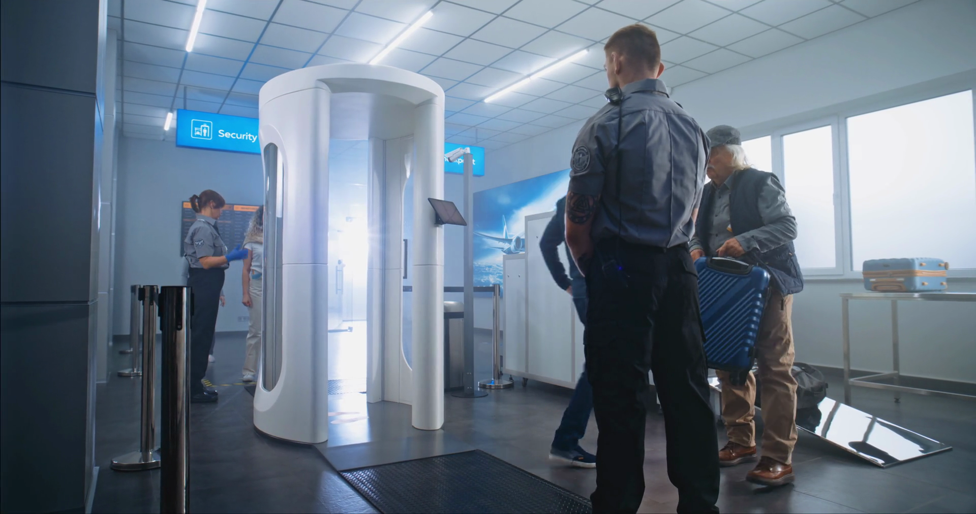 Airport Security Check: Diverse Through Stock Footage SBV-351768309 ...