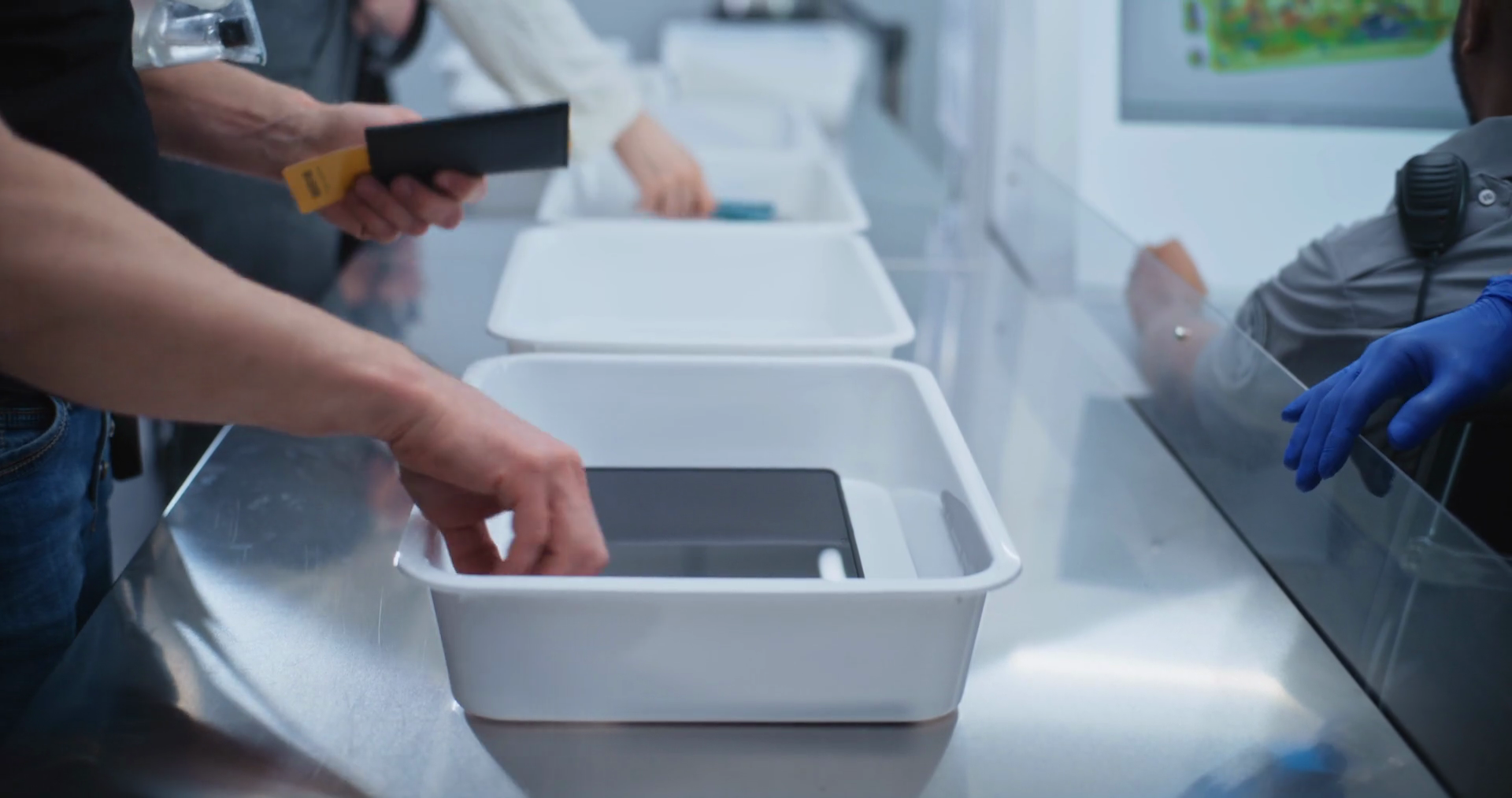 Airport Security Checkpoint During Boarding Stock Footage SBV-351773788 ...