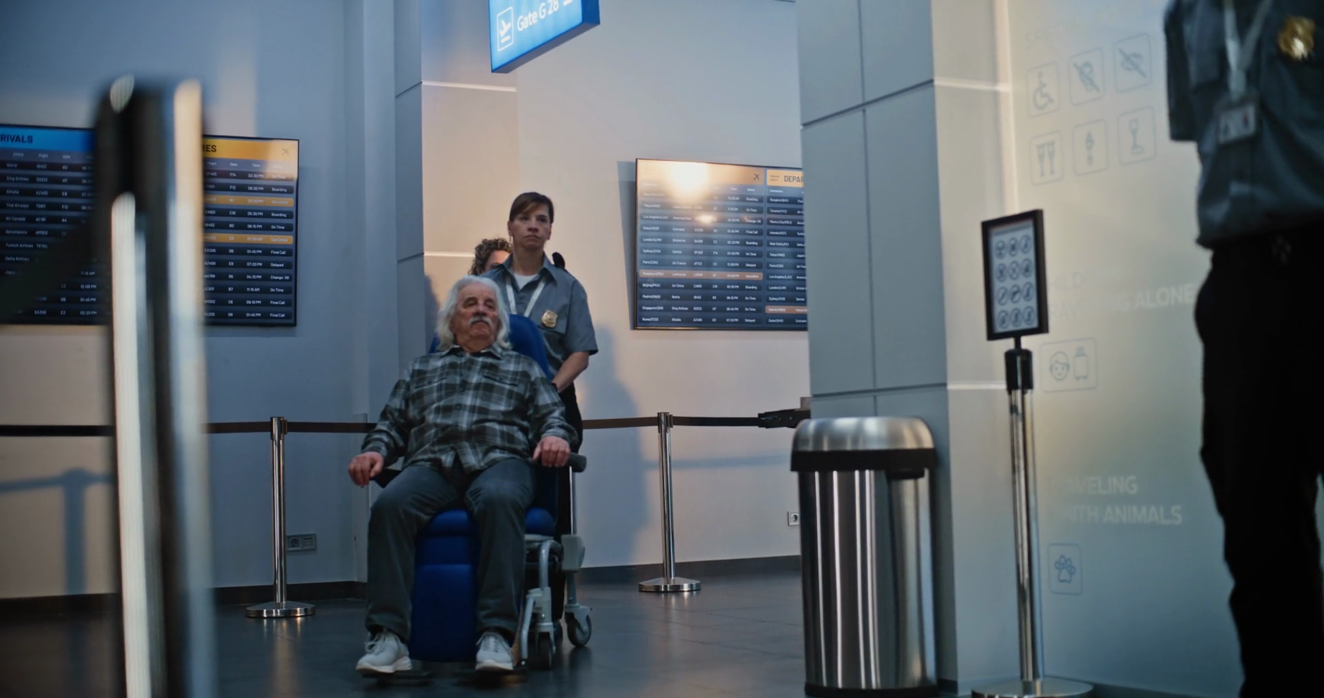 Security Checkpoint In Airport Terminal: Stock Footage SBV-351942099 ...