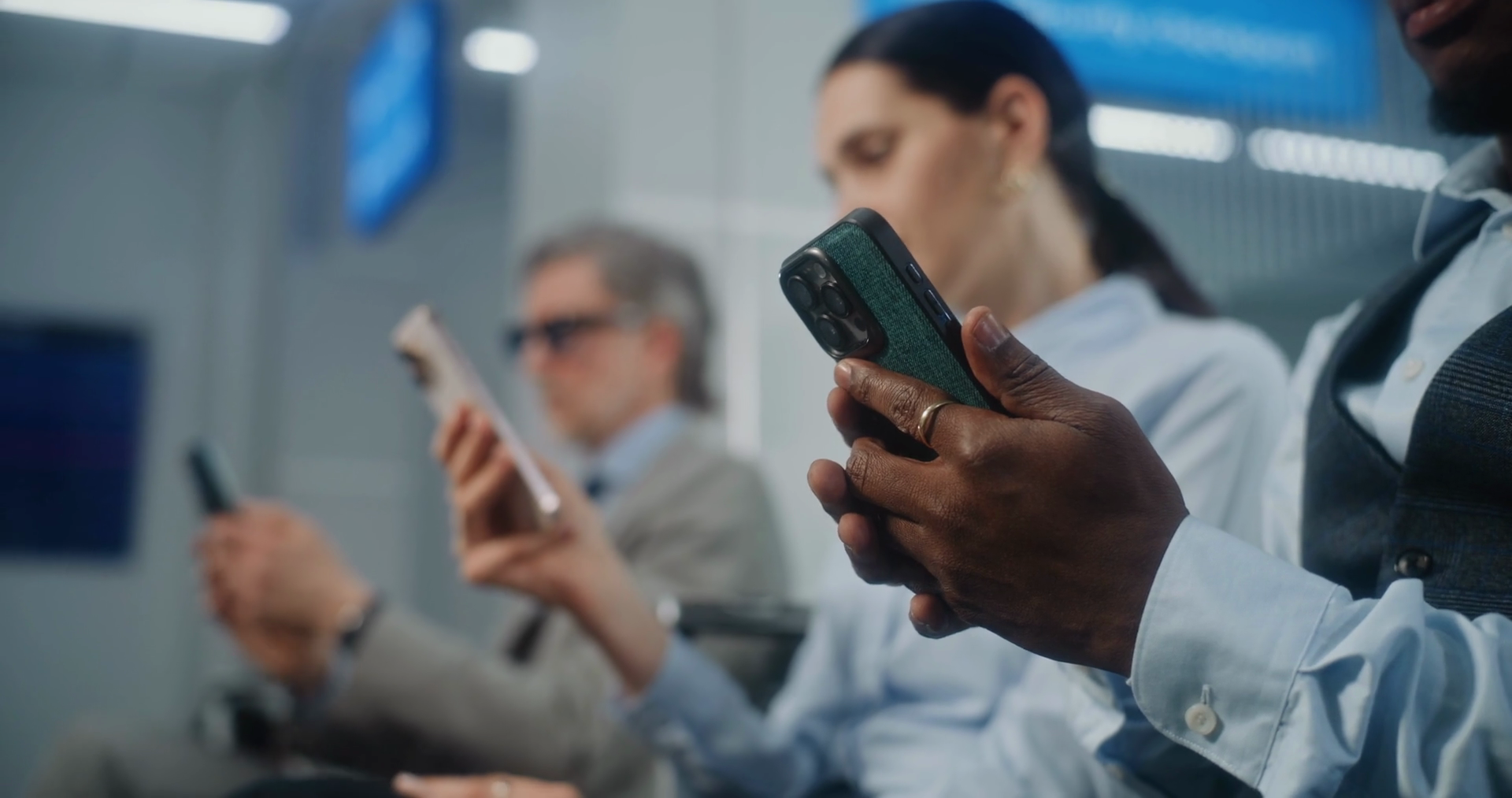 Vip Boarding Lounge In International Airport Stock Footage SBV ...