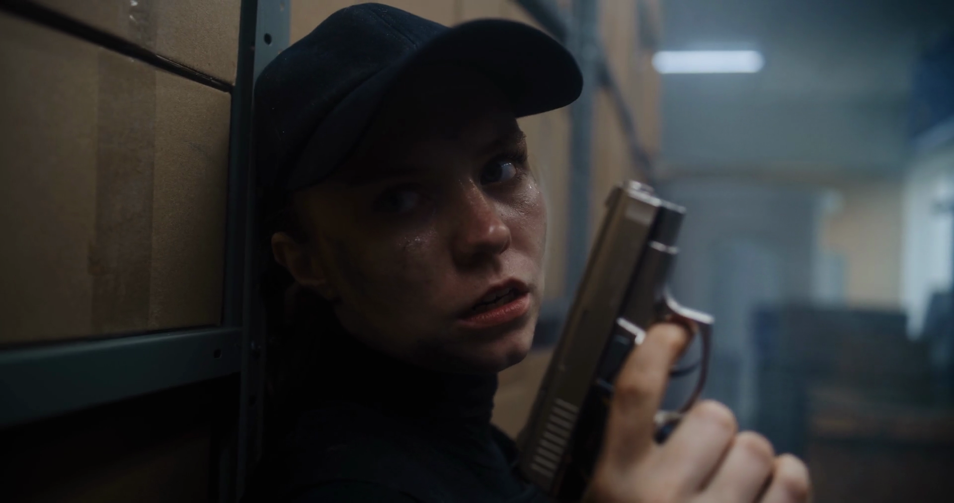 Close Up Of Female Secret Agent In Tactical Stock Footage SBV-352205842 ...