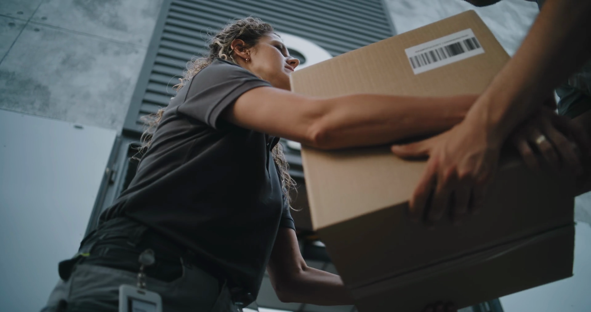 Outside Of Logistics Distribution Warehouse: Stock Footage SBV ...