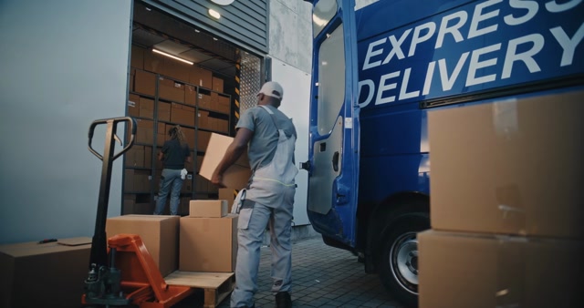 Delivery On The Move Stock Footage: Royalty-Free Video Clips - Storyblocks
