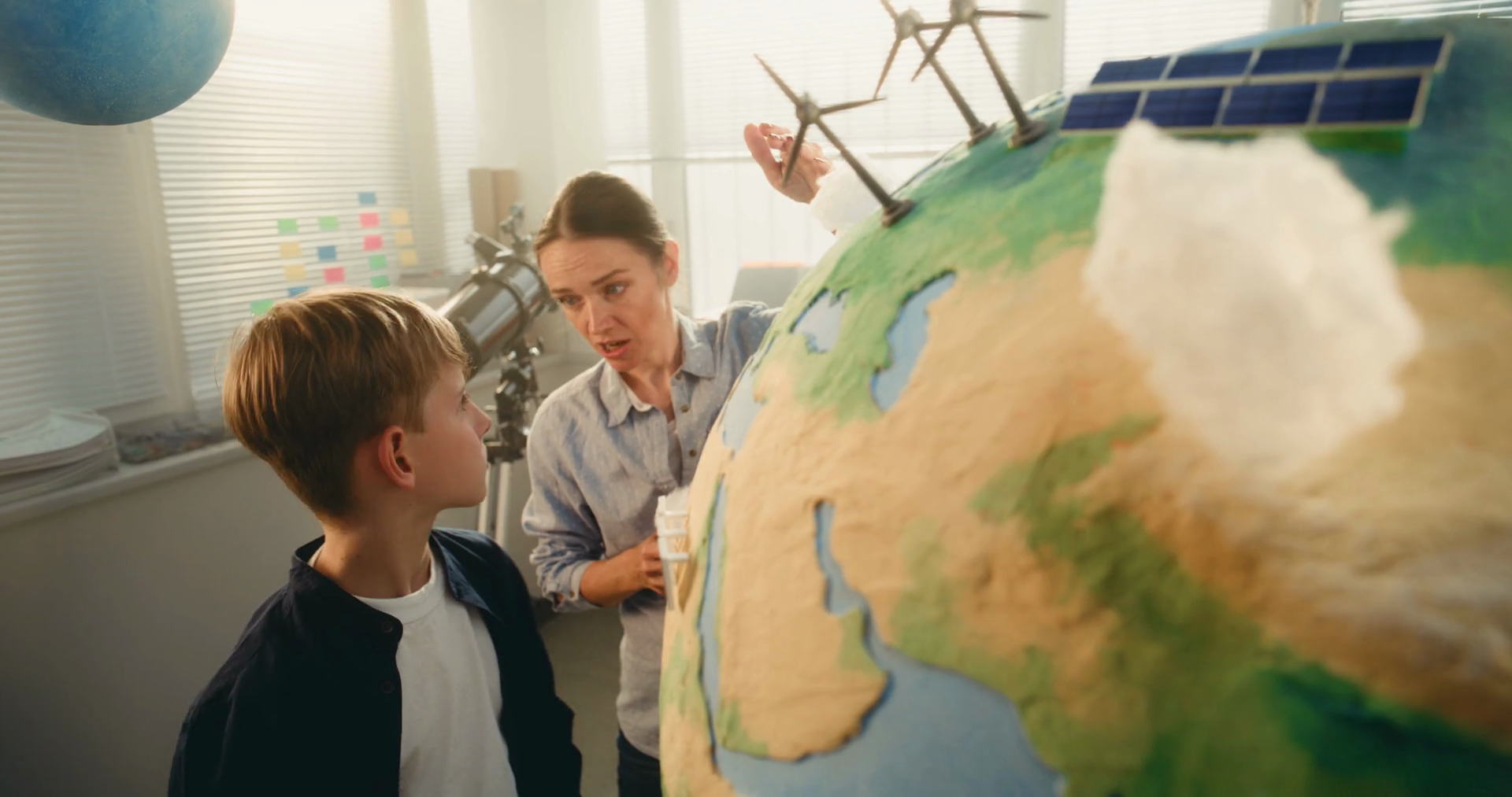 Renewable Energy Stem Class: Elementary Stock Footage SBV-352427675 ...