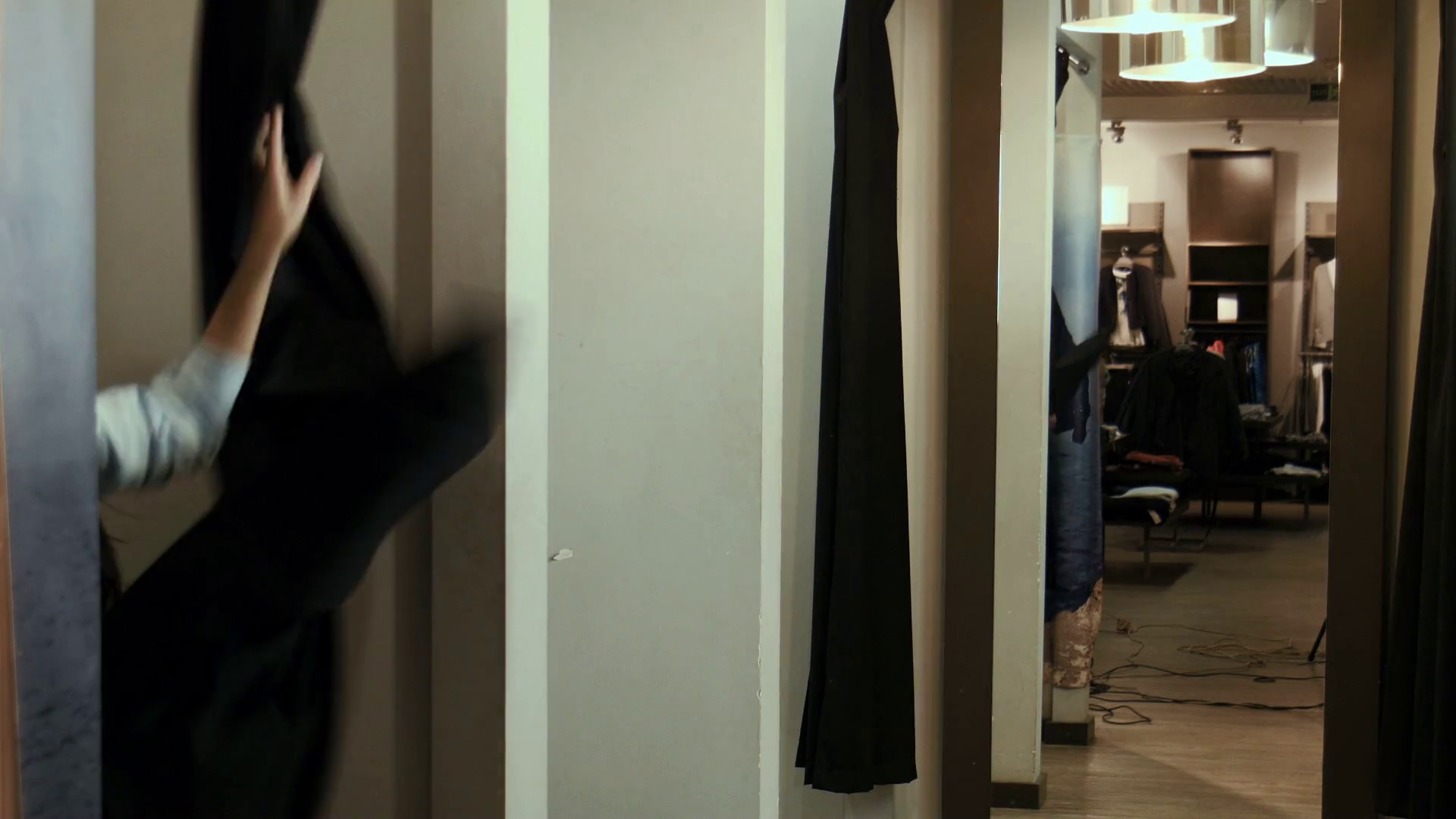 Girls Try On Dresses In Fitting Room Stock Footage SBV-304463497 ...