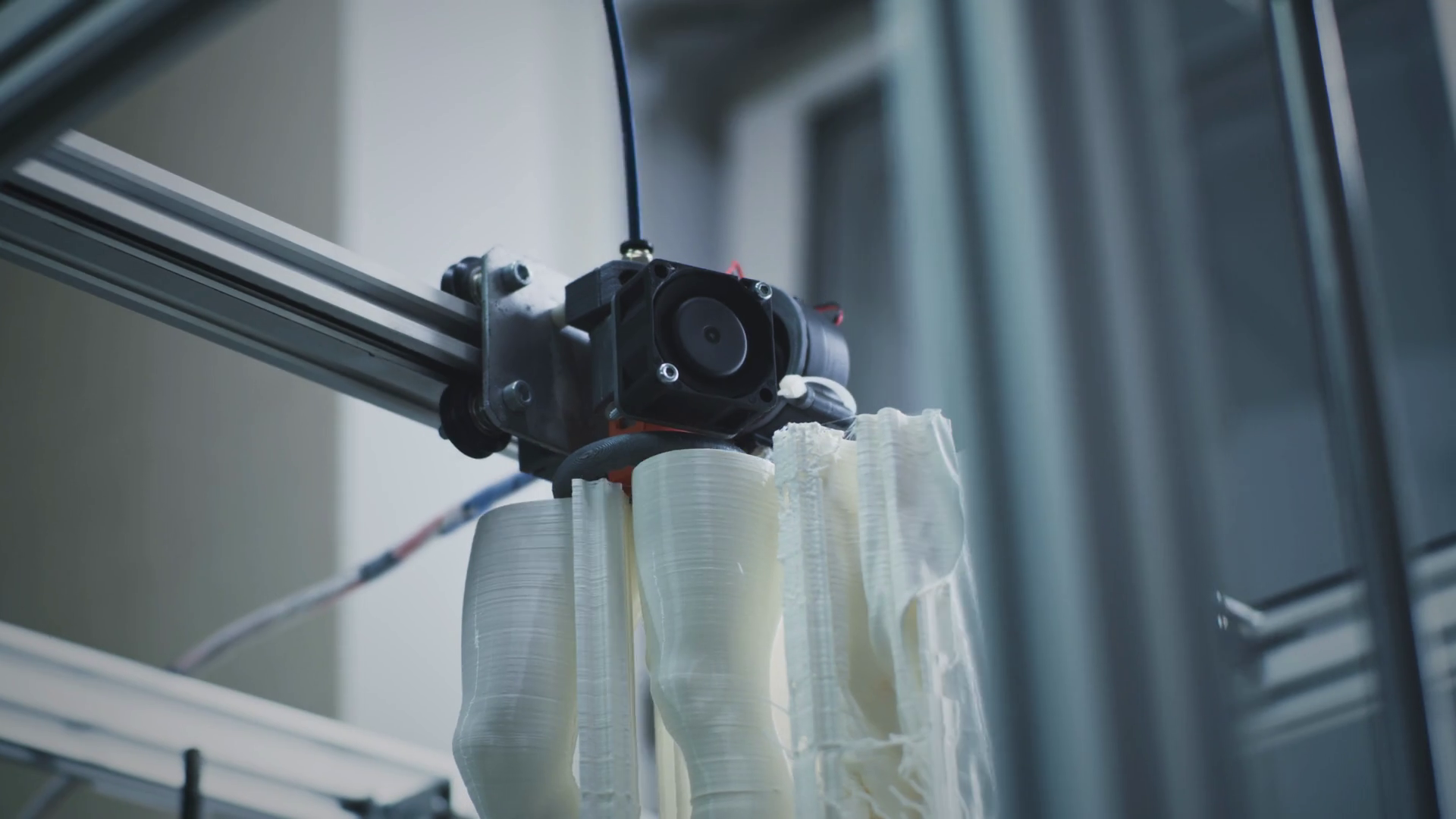 From Below Modern 3d Printer Printing Legs Stock Footage SBV-346769479 ...