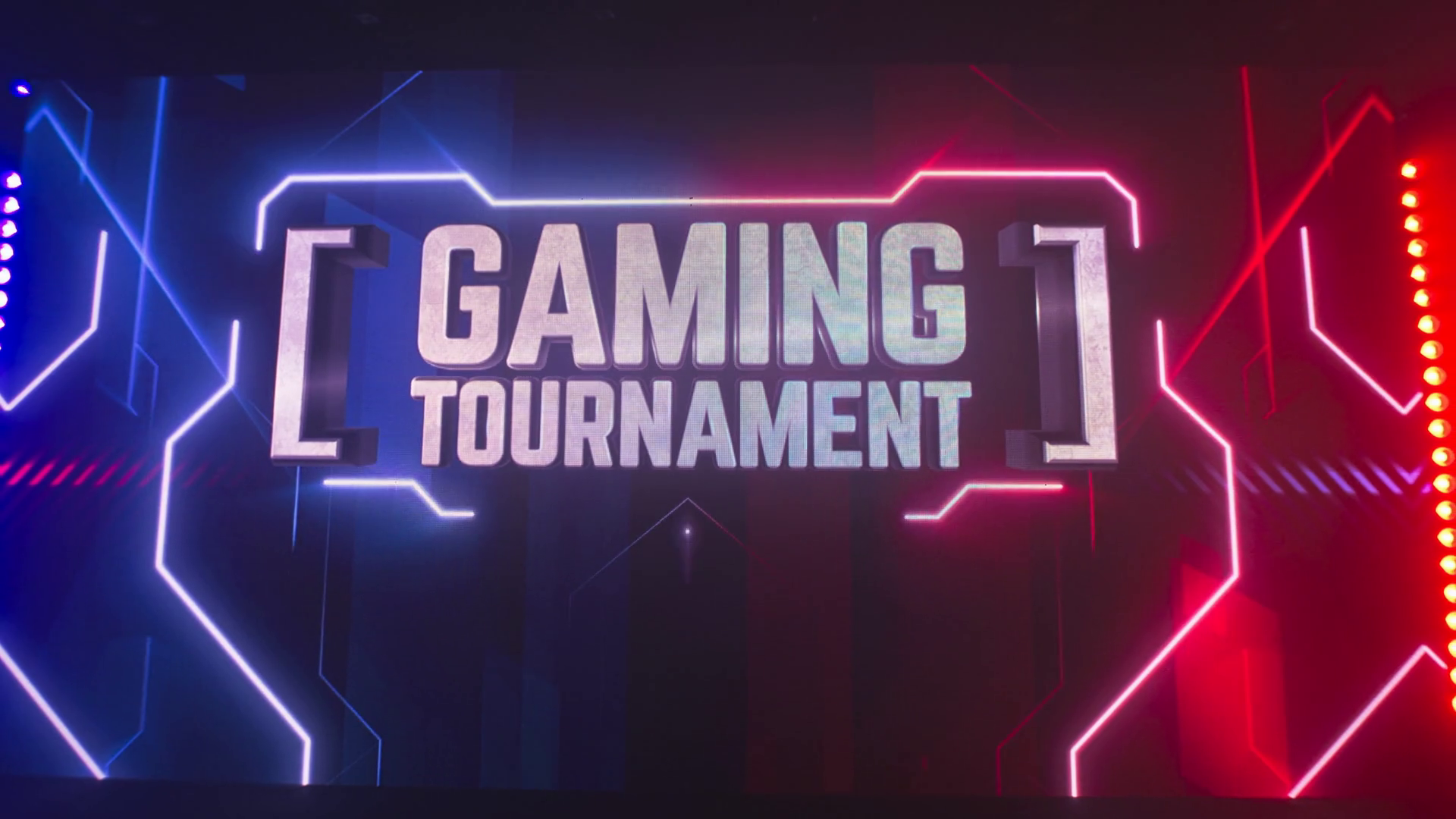 Zoom out view of LED monitor with Gaming Tournament Grand Final ...