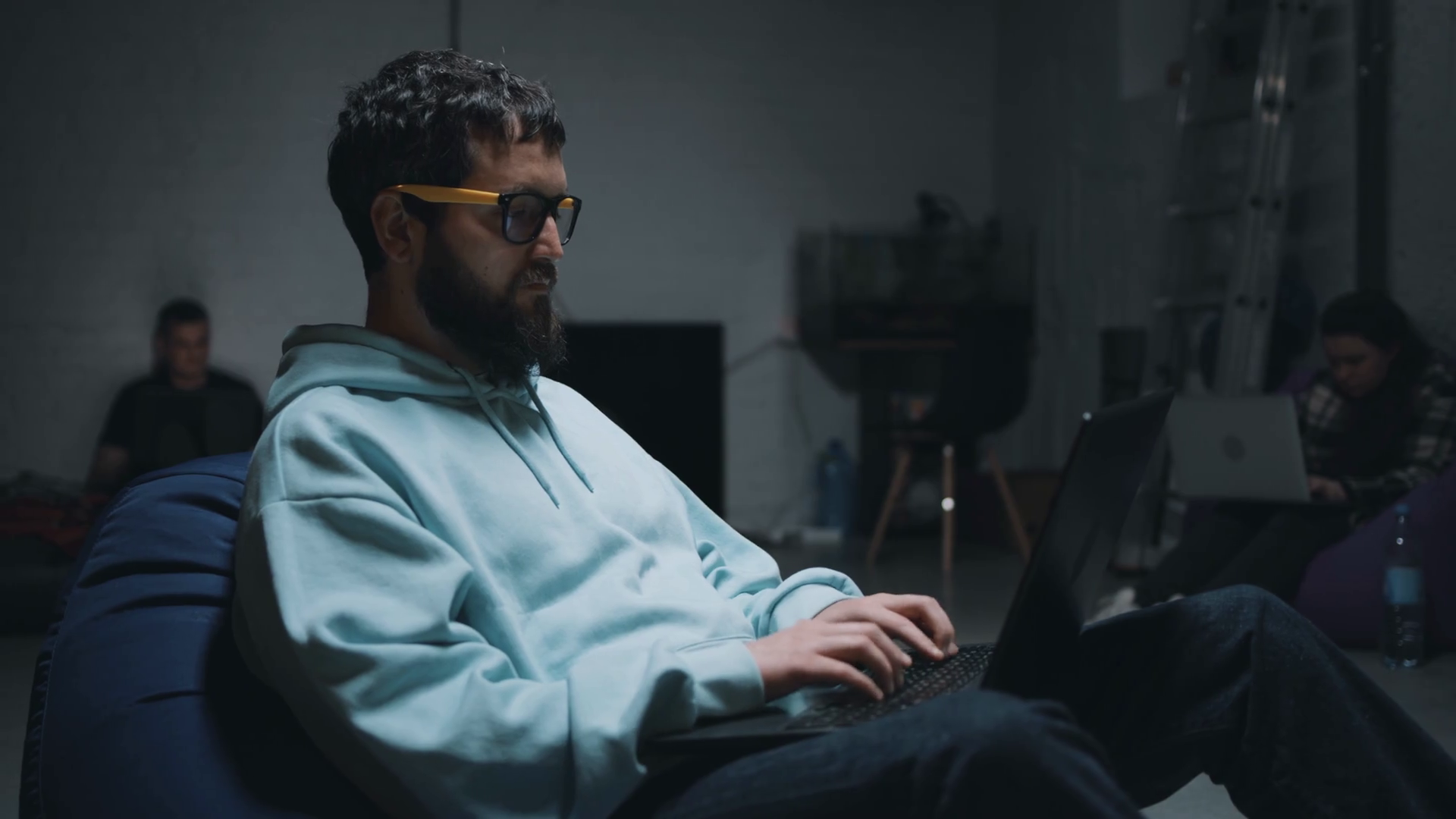 Close View Of Programmers Typing On Laptop Stock Footage SBV-346982965 ...