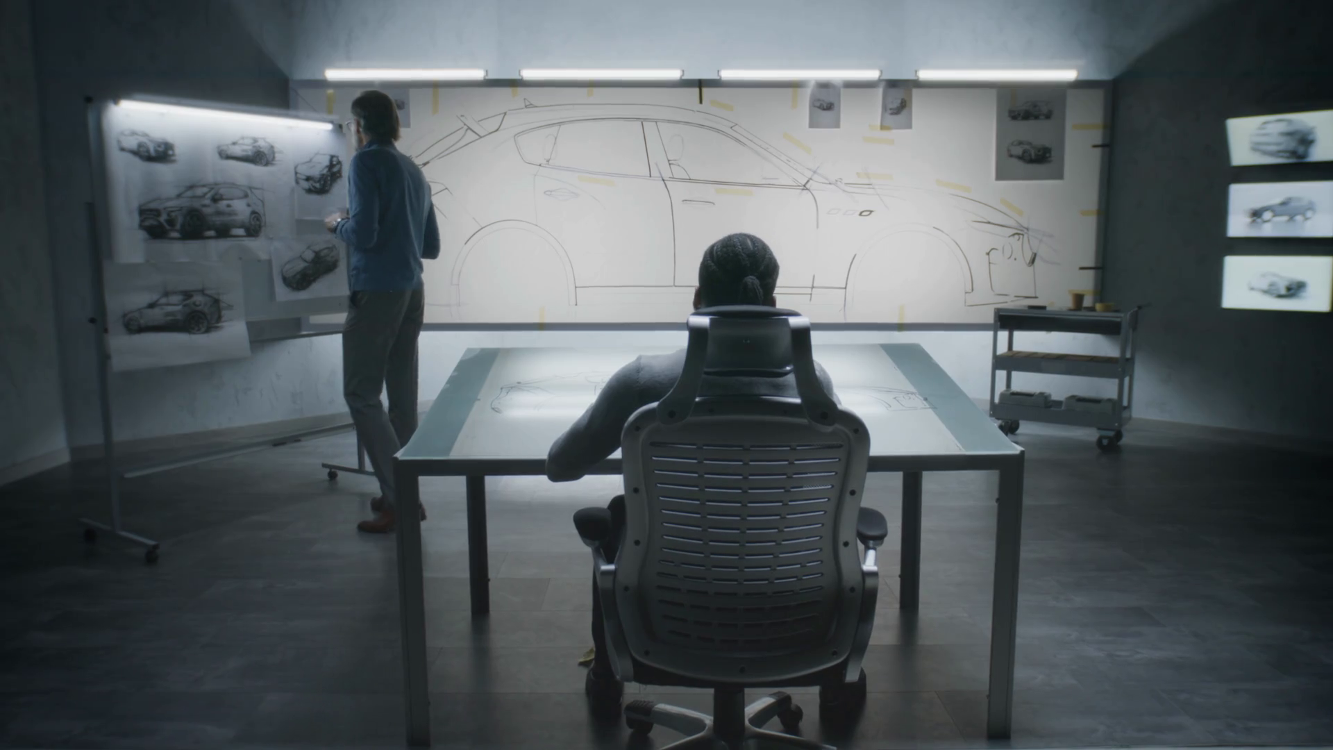 Two Diverse Automotive Male Designers Stock Footage SBV-347263651 ...