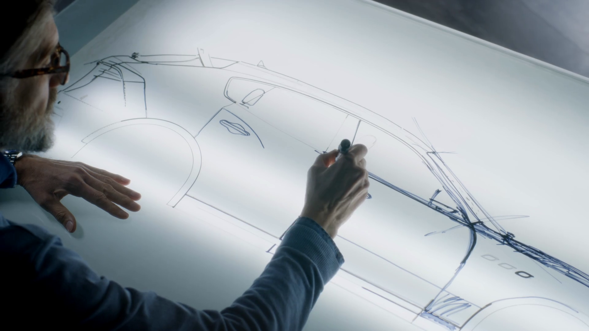 Senior Automotive Male Designer Drawing Stock Footage SBV-347263613 ...