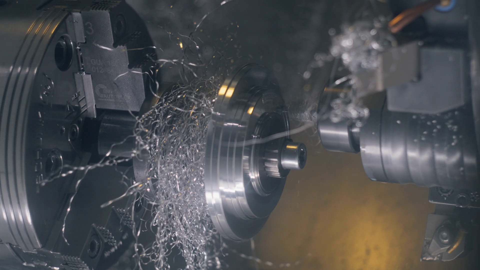 Process Of Cine Lens Workpiece Metalworking Stock Footage SBV-347600166 ...