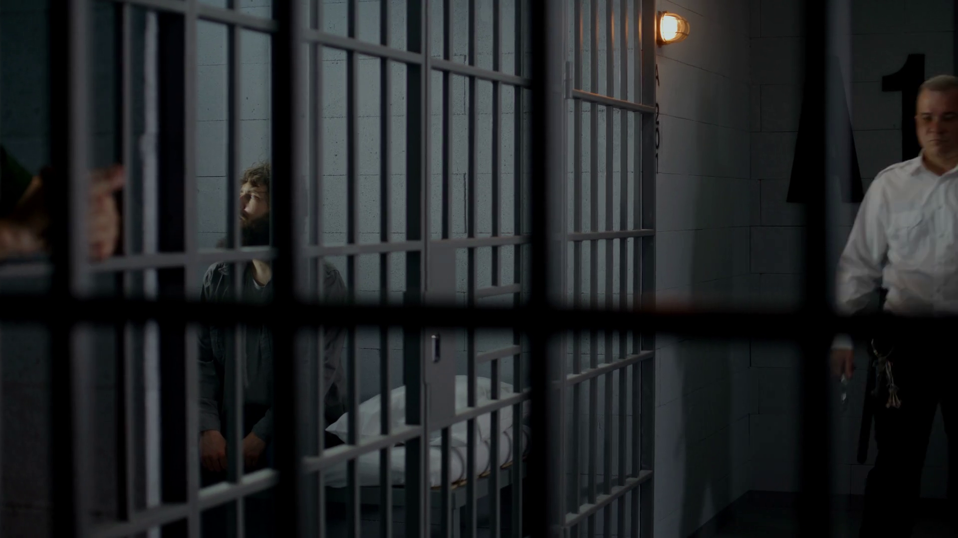 Prison Guard Puts Handcuffs On Criminal Stock Footage SBV-347789034 ...