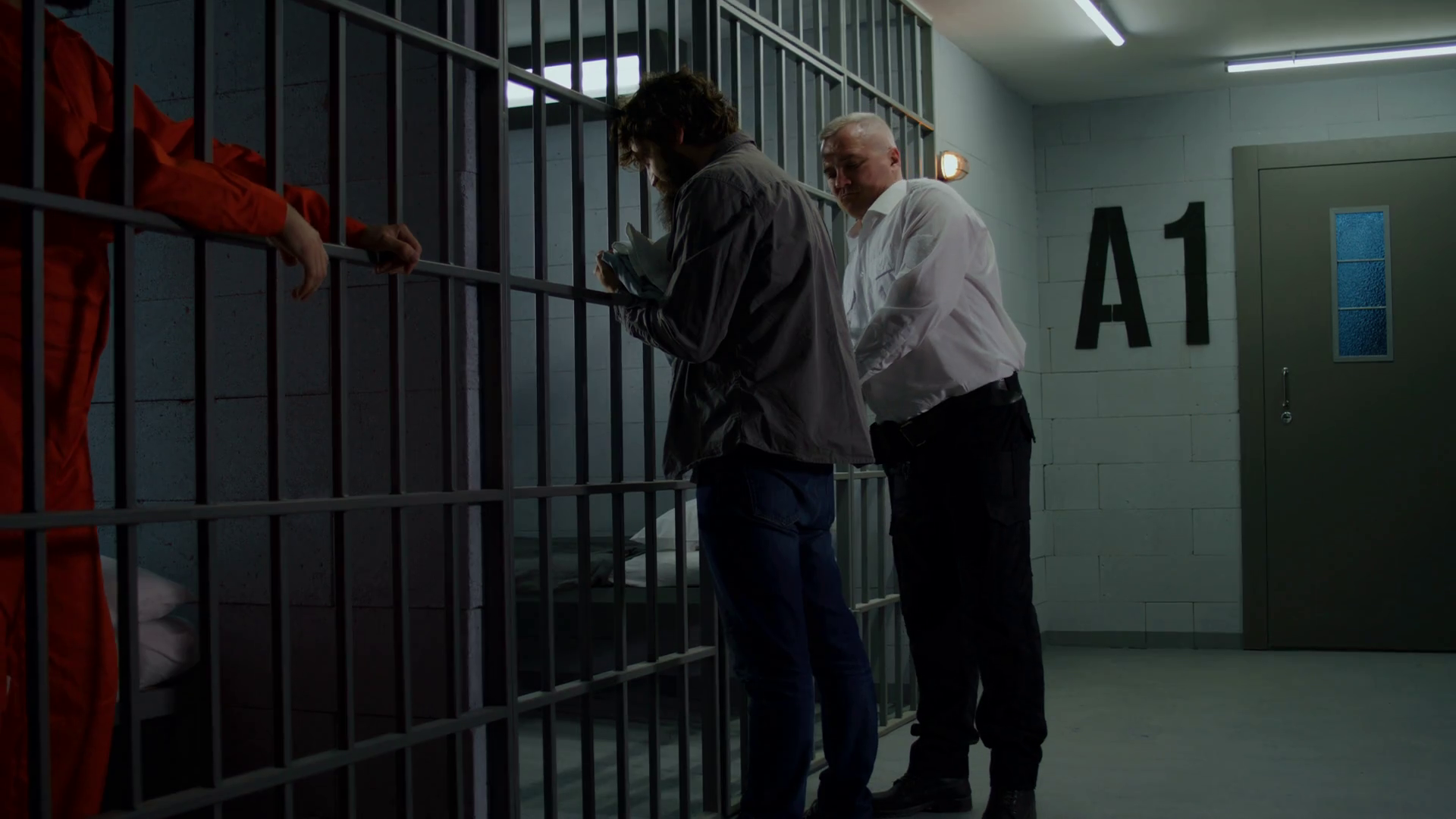 Prison Employee Opens Jail Cell With Keys Stock Footage SBV-347788965 ...