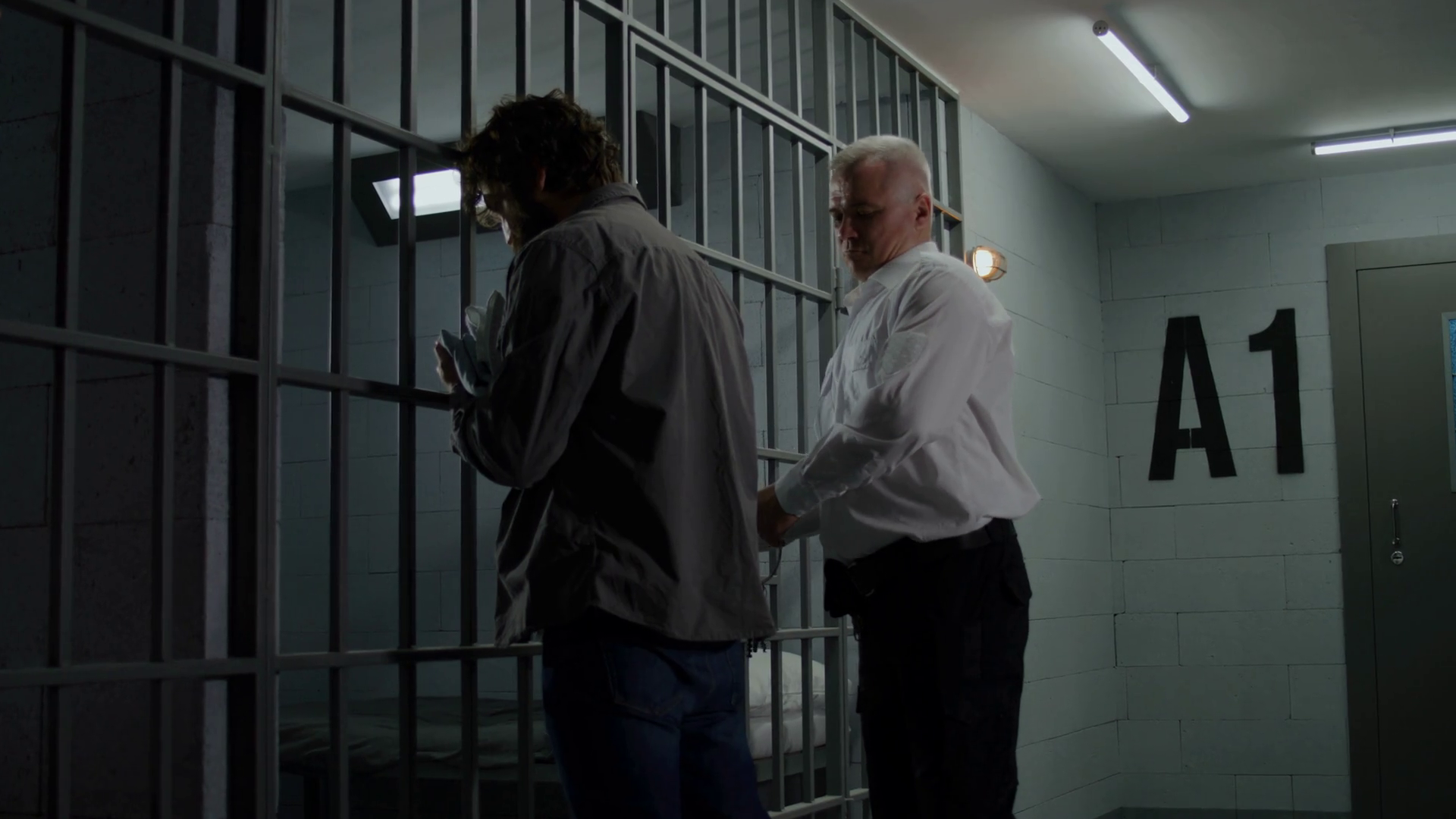 Prison Worker Opens Jail Cell With Keys Stock Footage SBV-347789013 ...