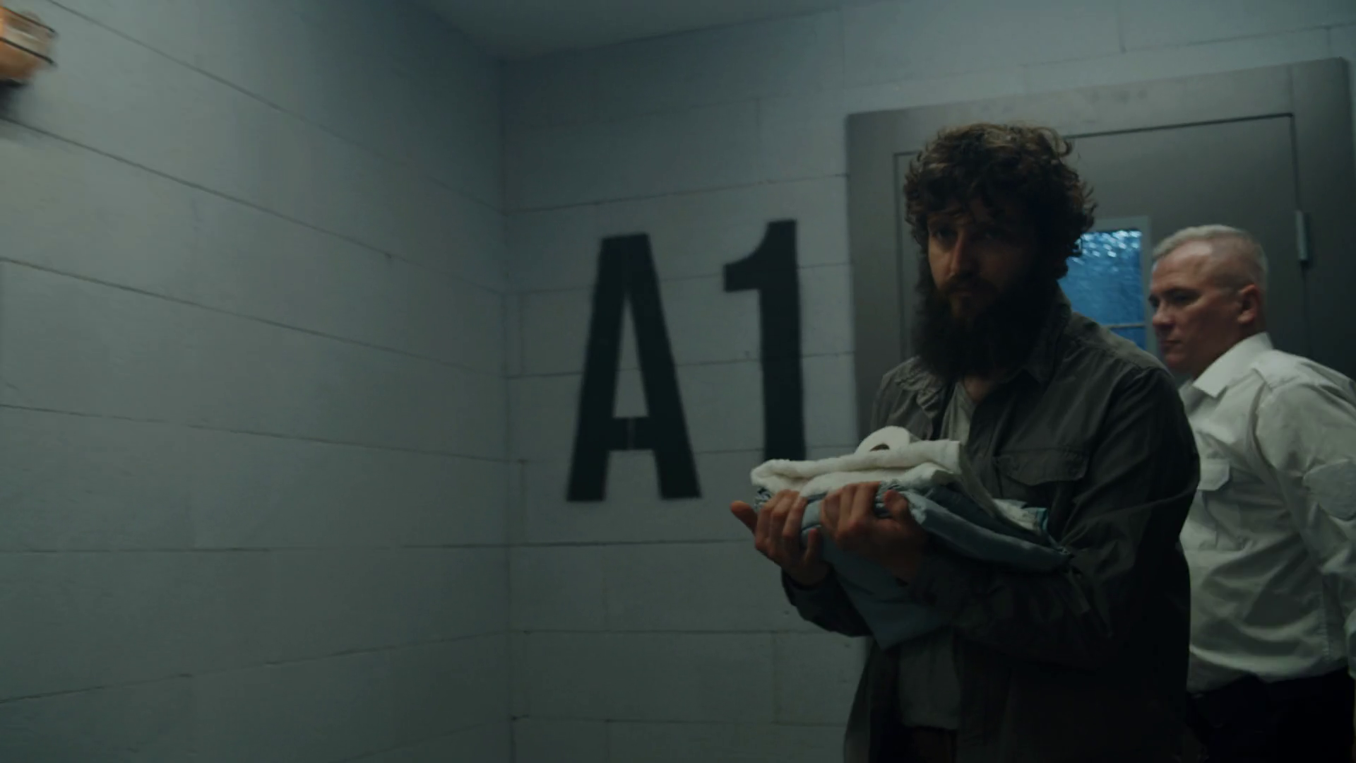 Prison Officer Leads Criminal To Jail Cell Stock Footage SBV-347789022 ...