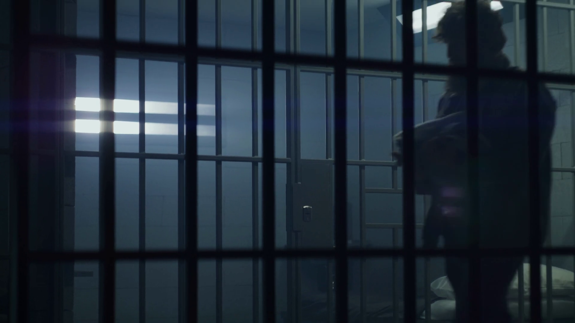 Prison Guard Opens Jail Cell With Keys Locks Stock Footage SBV ...