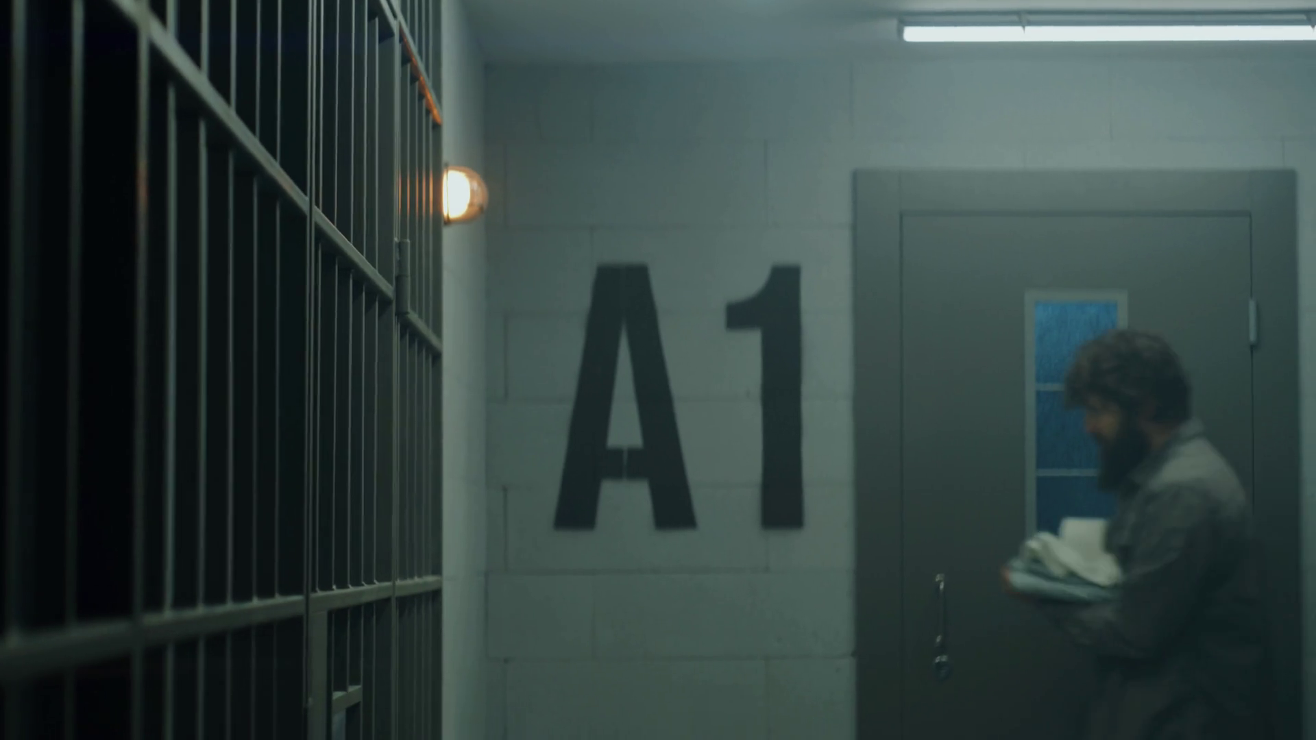 Jailer Leads Male Criminal To Prison Cell Stock Footage SBV-347788984 ...