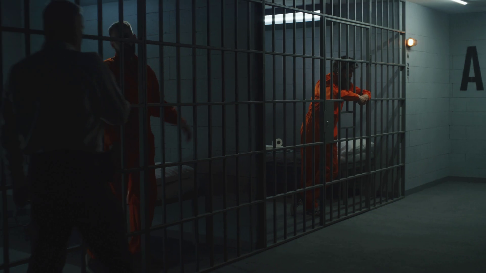 Prison Officer With Police Baton Watches Stock Footage SBV-347791338 ...