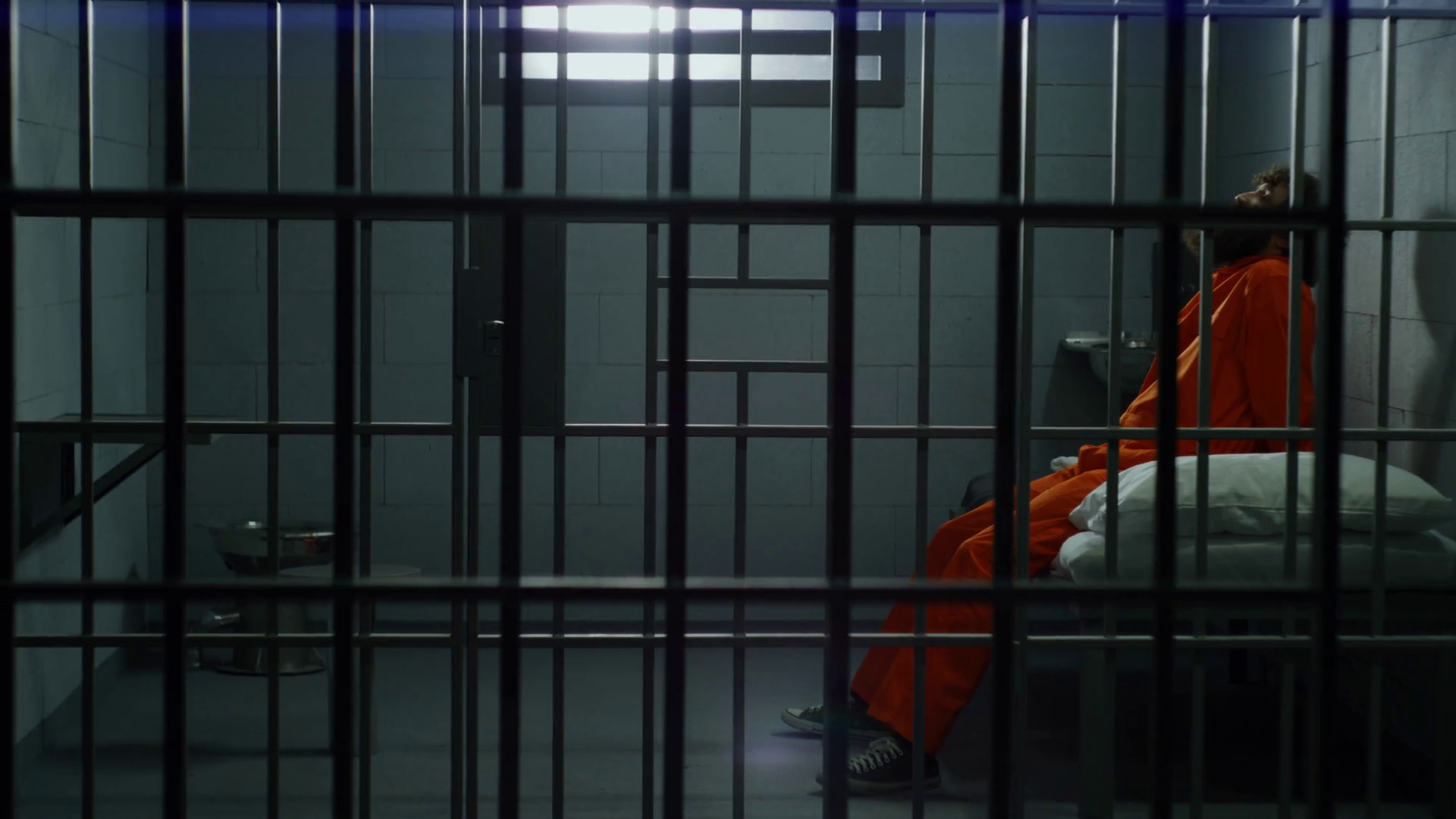 Prison Worker Opens Jail Cell Prisoner In Stock Footage SBV-347794465 ...