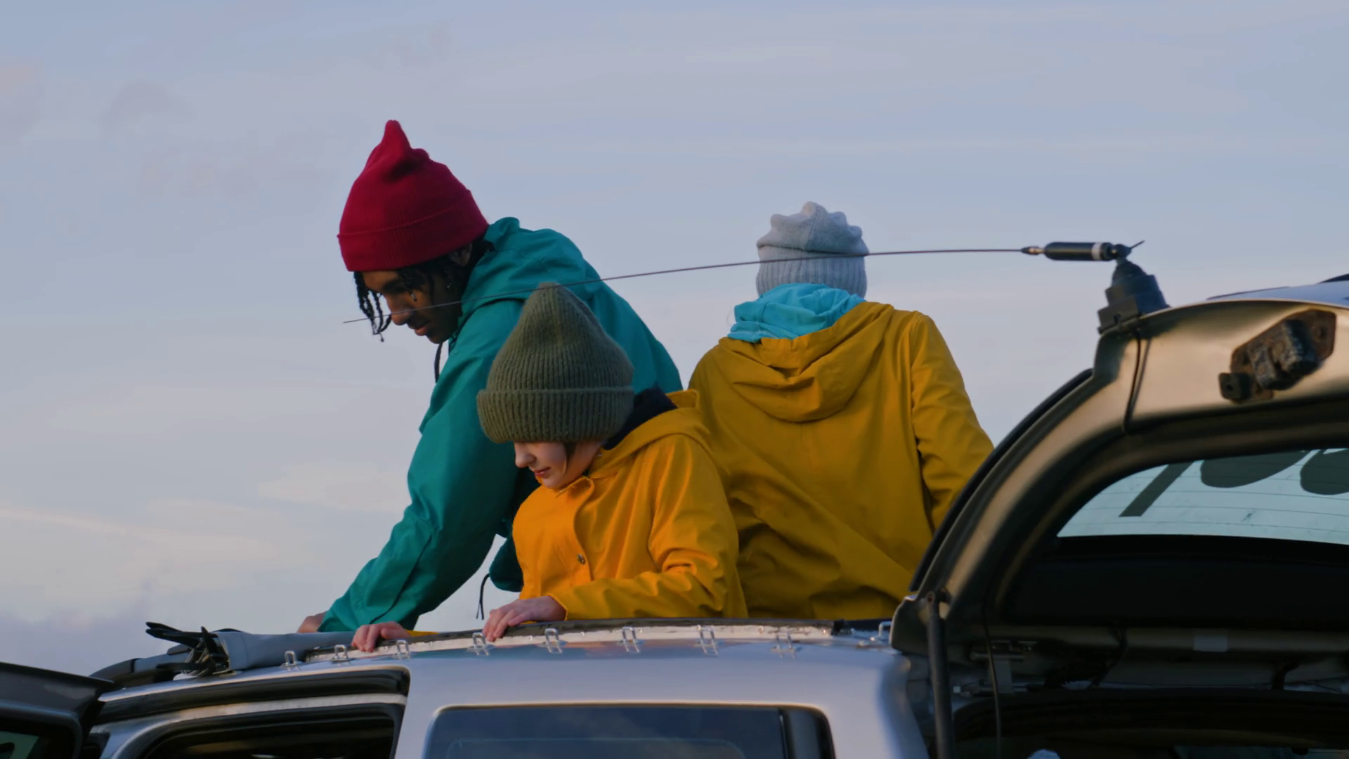 Group Of Diverse Tourists Get Out Of Car Stock Footage SBV-348878768 ...