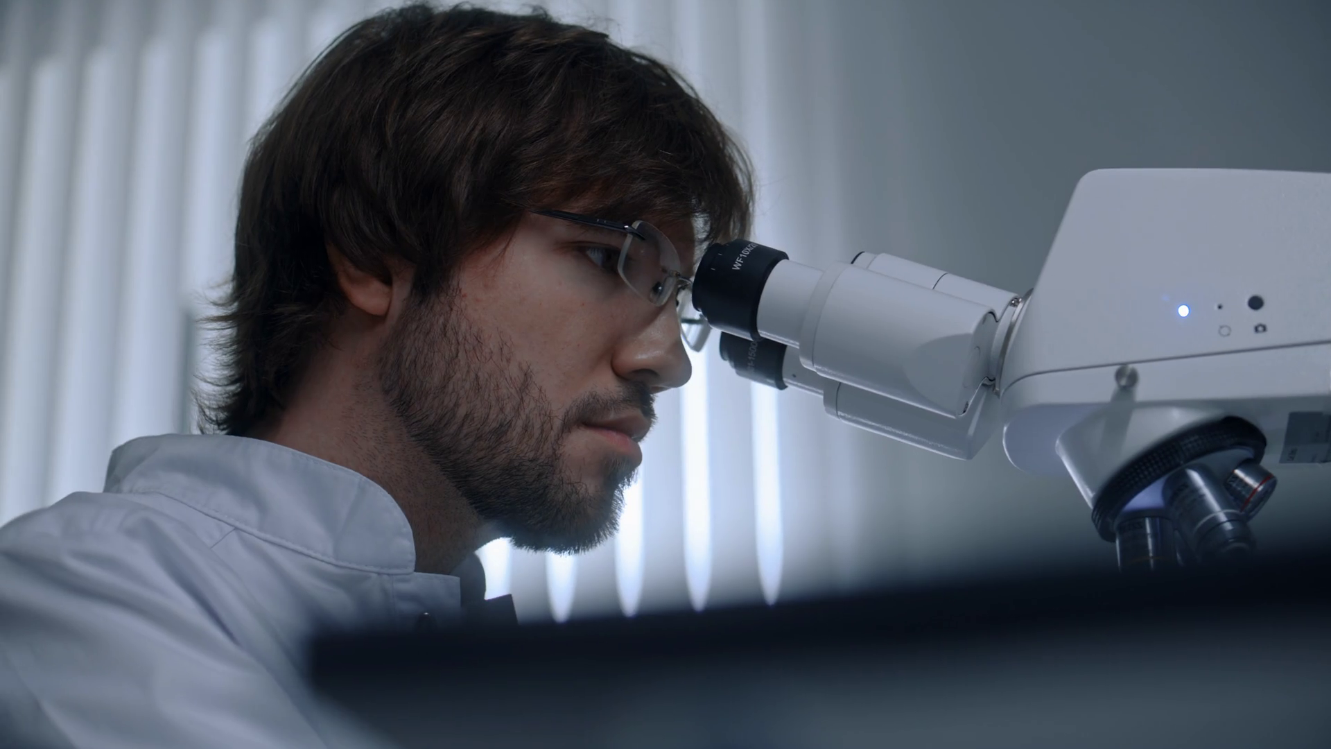 Male Scientist Working In Advanced Research Stock Footage SBV-348801169 ...