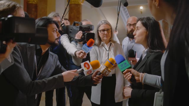 Press Conference Questions Stock Footage: Royalty-Free Video Clips ...