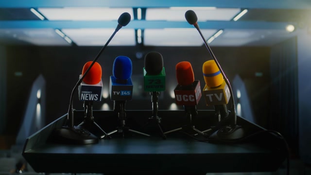 Press Conference Background Stock Footage: Royalty-Free Video Clips ...