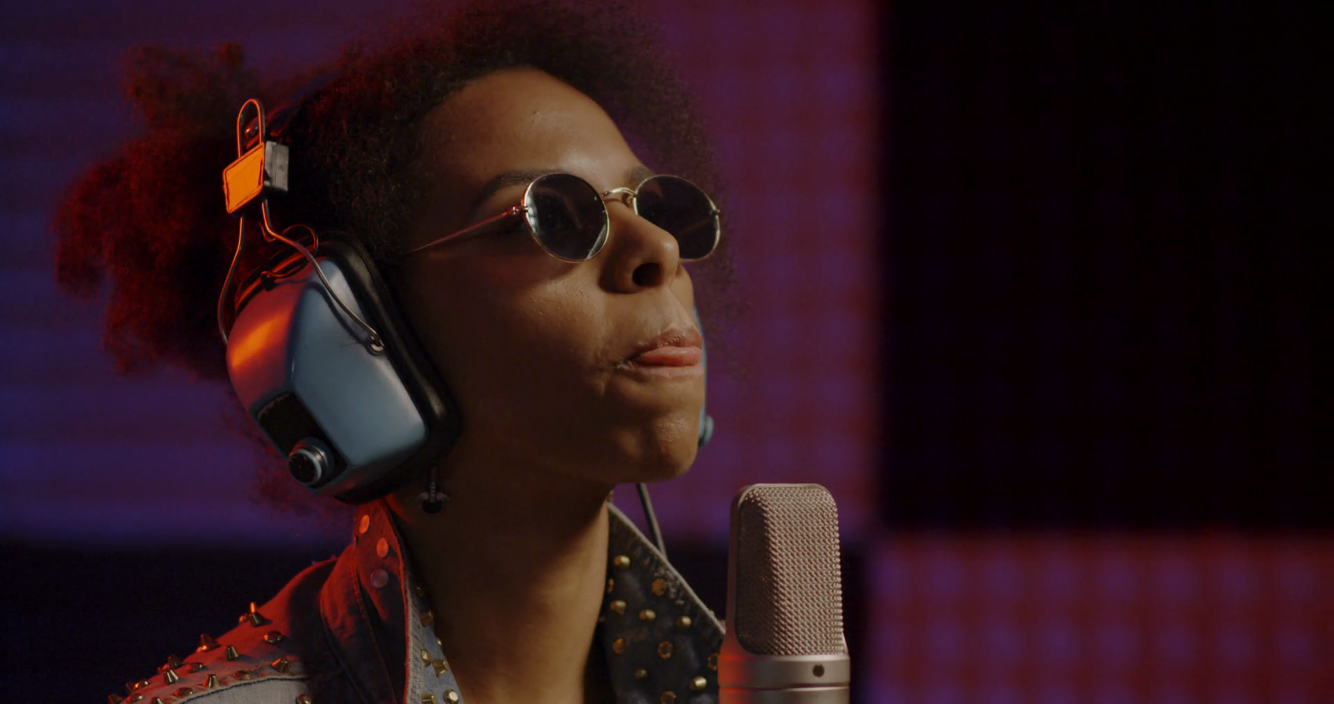 Close Up Shot Of Woman Singing In Recording Stock Footage SBV-336733307 ...