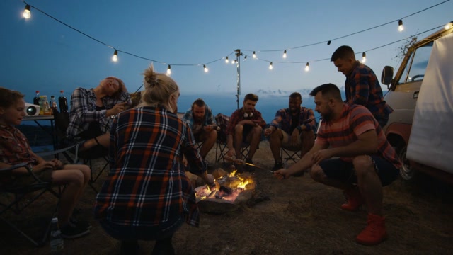 Men Staring At Fire Stock Footage: Royalty-Free Video Clips - Storyblocks