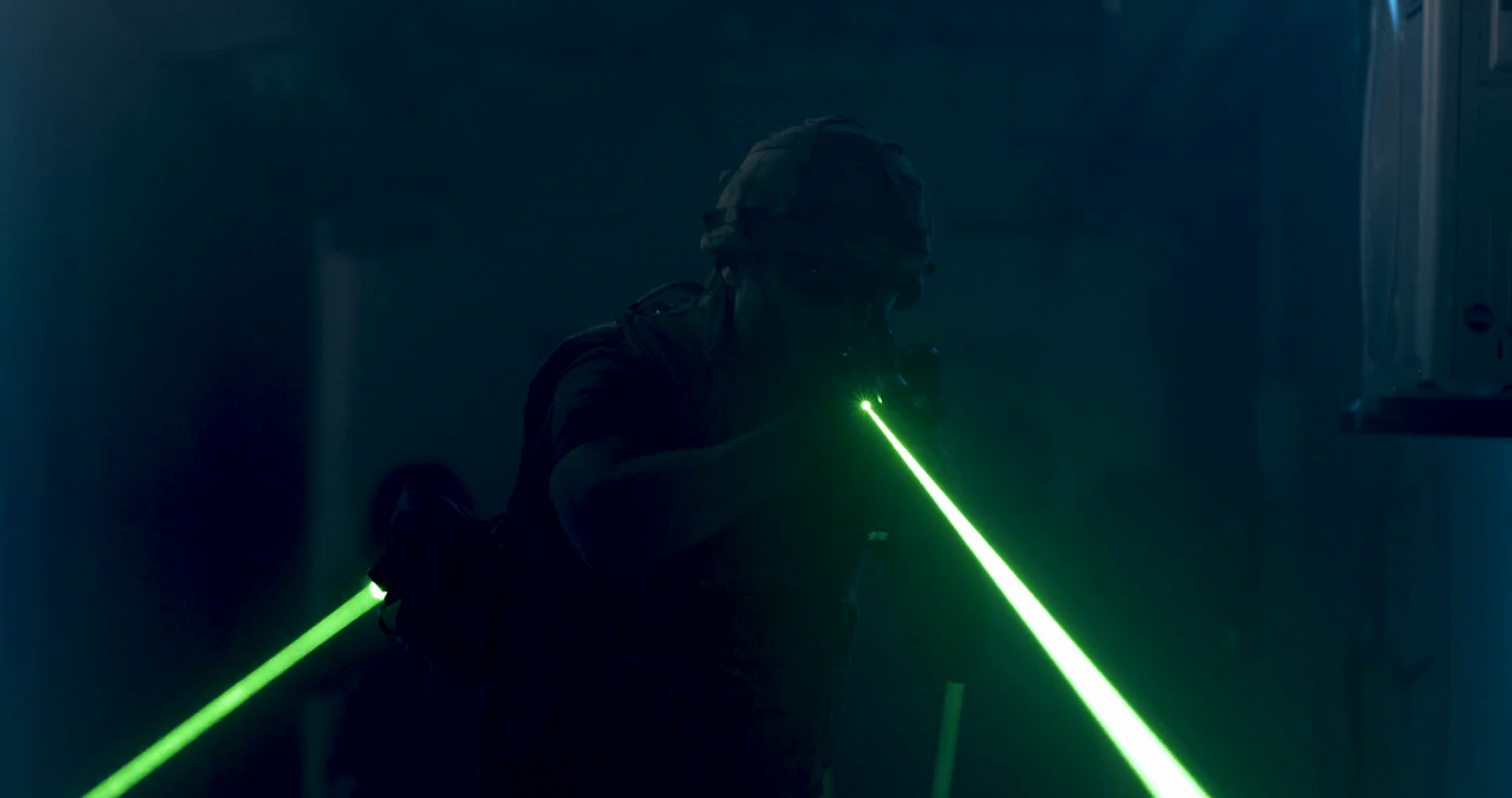 Male Soldiers Aiming Guns With Laser Sights Stock Footage SBV-338799988 ...