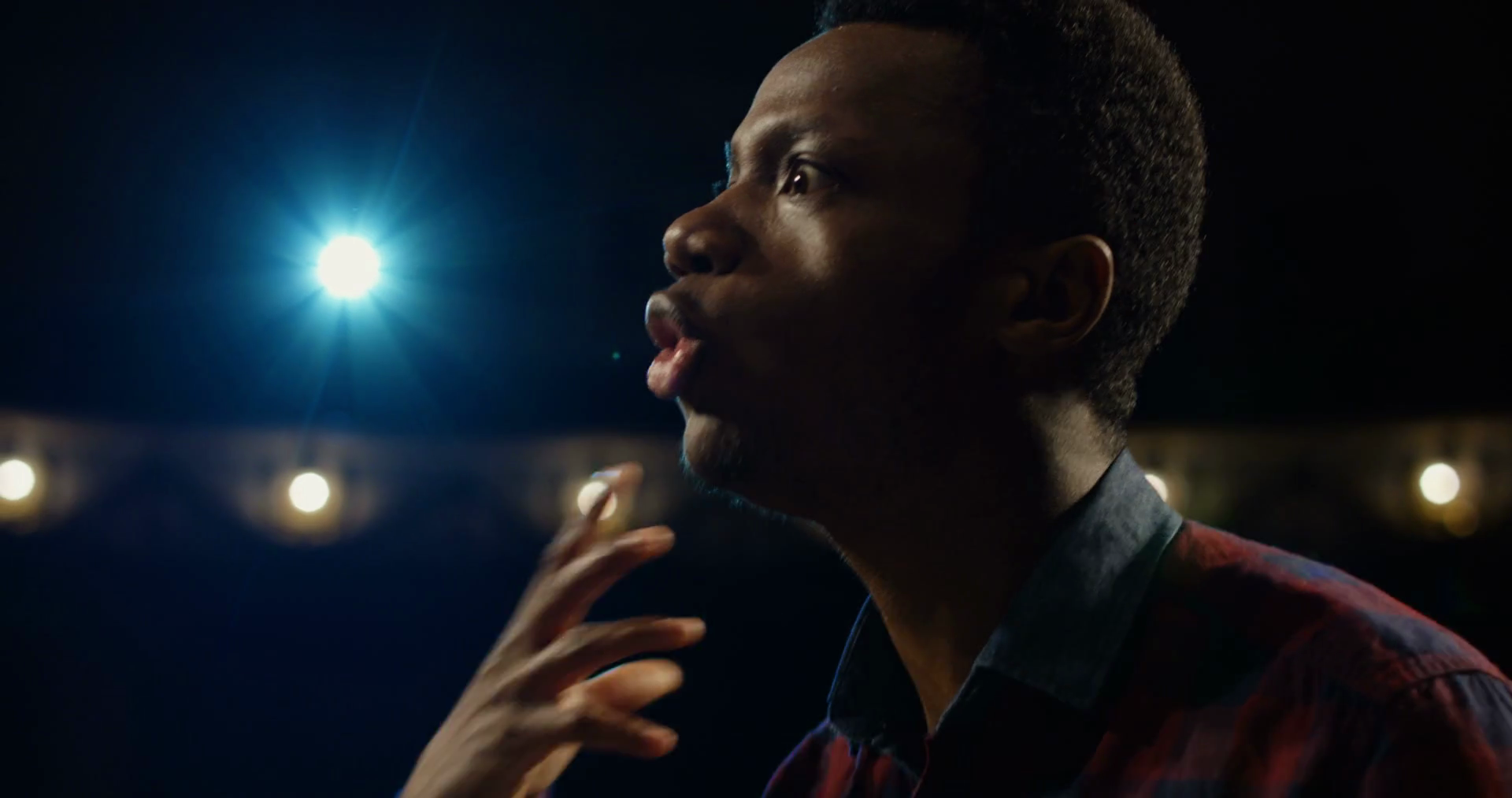 Medium Close-up Shot Of Actor Performing Stock Footage SBV-330428375 ...