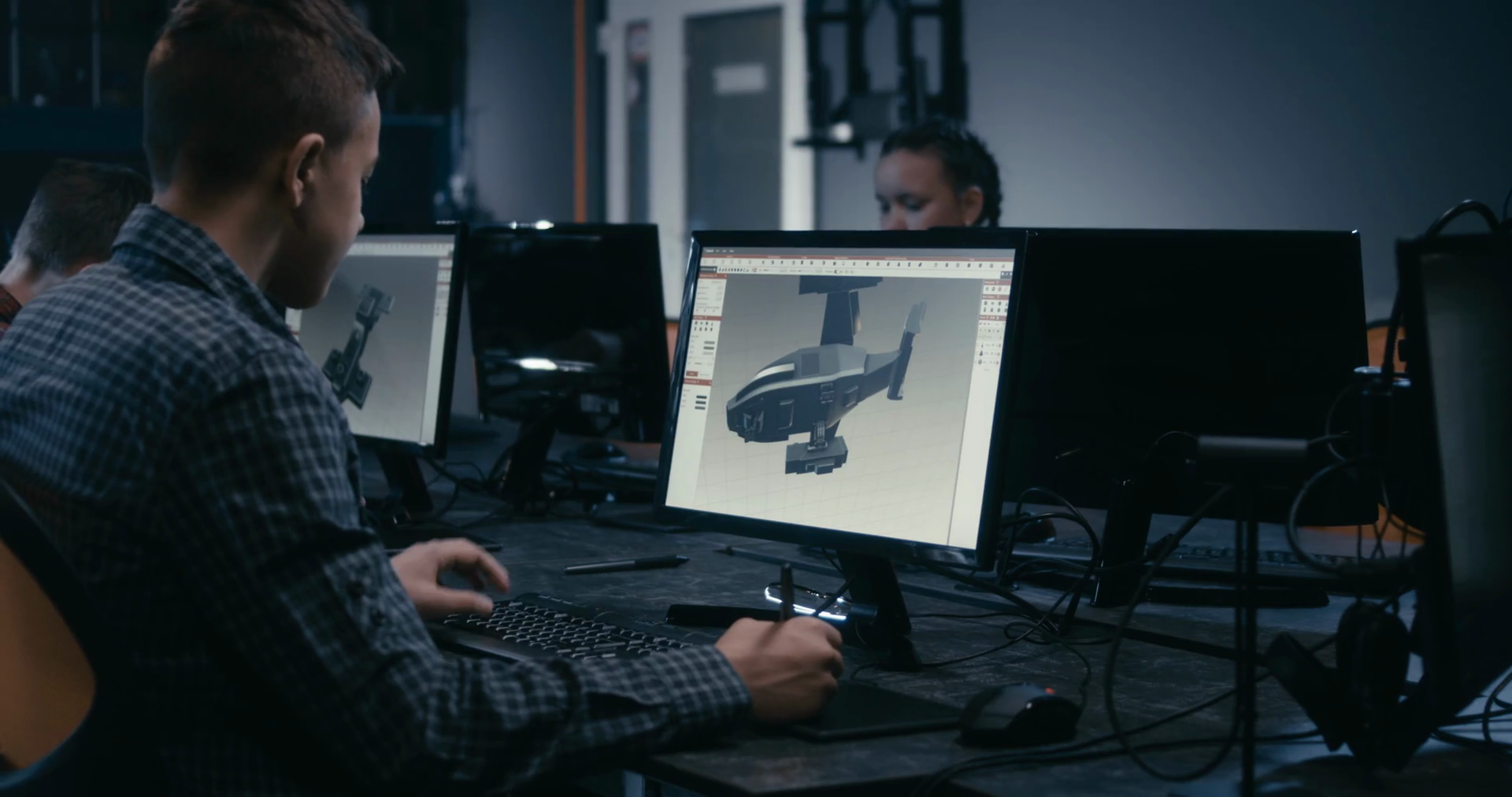 Medium Shot Of Boy Learning 3d Design In Stock Footage SBV-338291582 ...