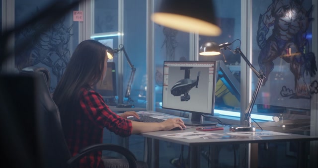 Computer Graphics Designer Stock Footage: Royalty-Free Video Clips ...