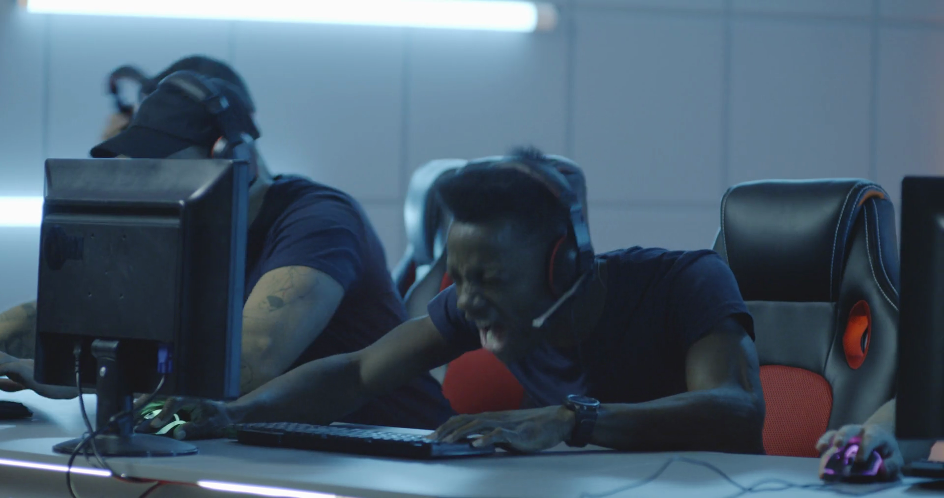 Medium Shot Of Angry Gamer Destroying Stock Footage SBV-337775496 ...