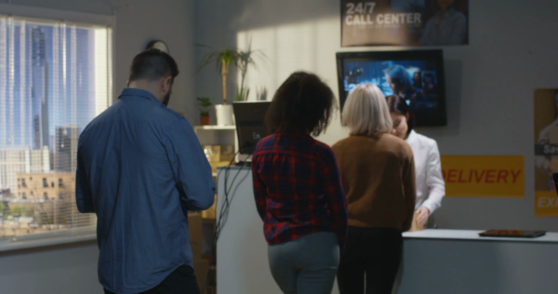 Medium Shot Of Impatient Customer Standing Stock Footage SBV-333517734 ...