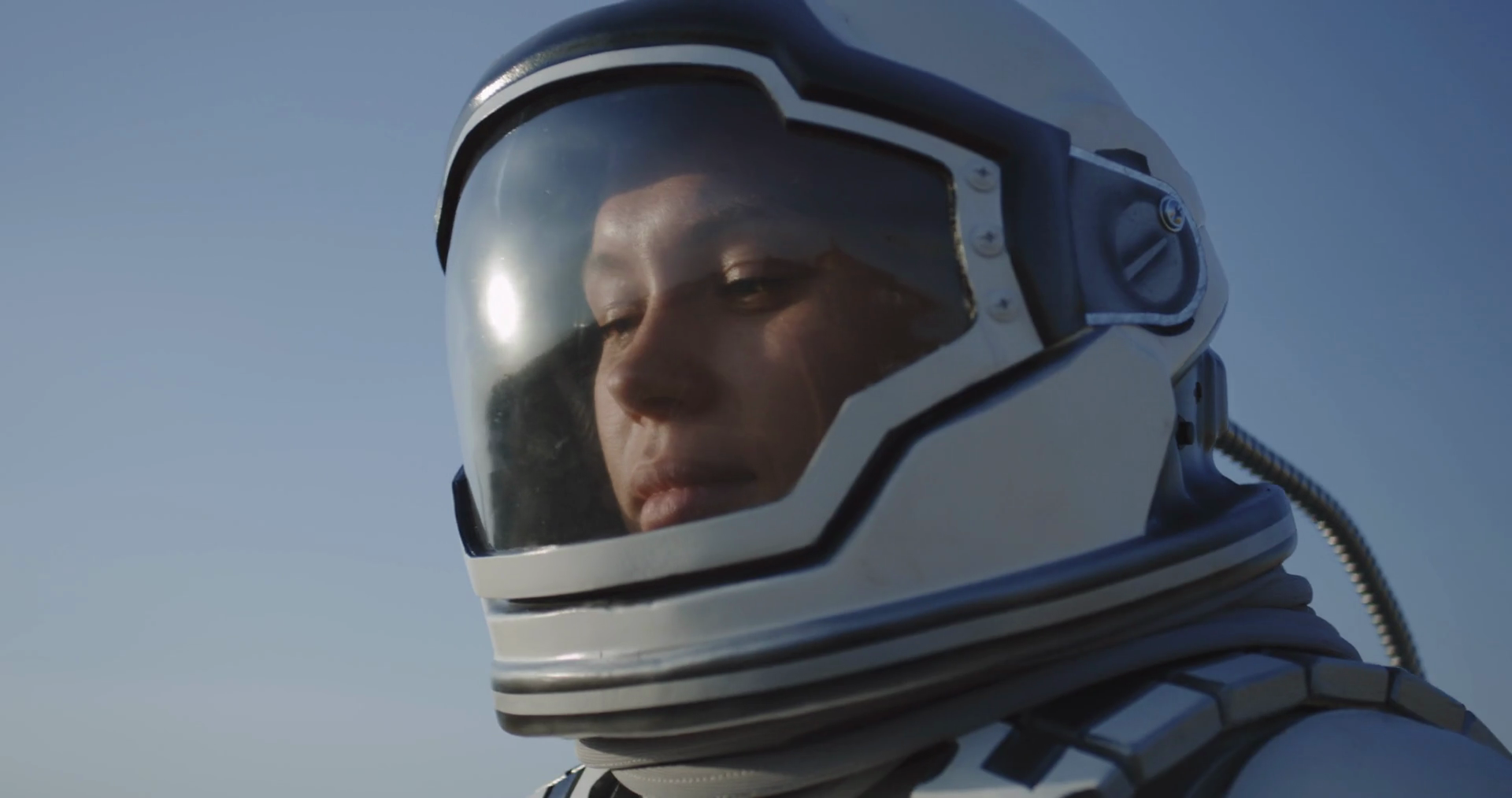 Medium Shot Of Astronaut Opening Helmet On Stock Footage SBV-336620657 ...