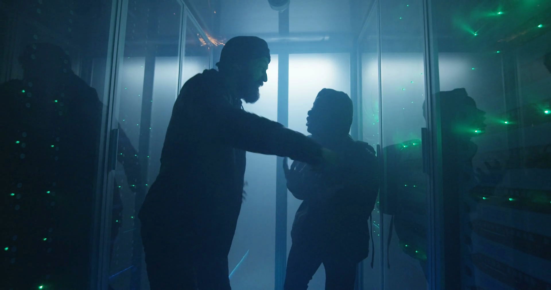 Medium Shot Of Two Hackers Arguing In Stock Footage SBV-328358557 ...