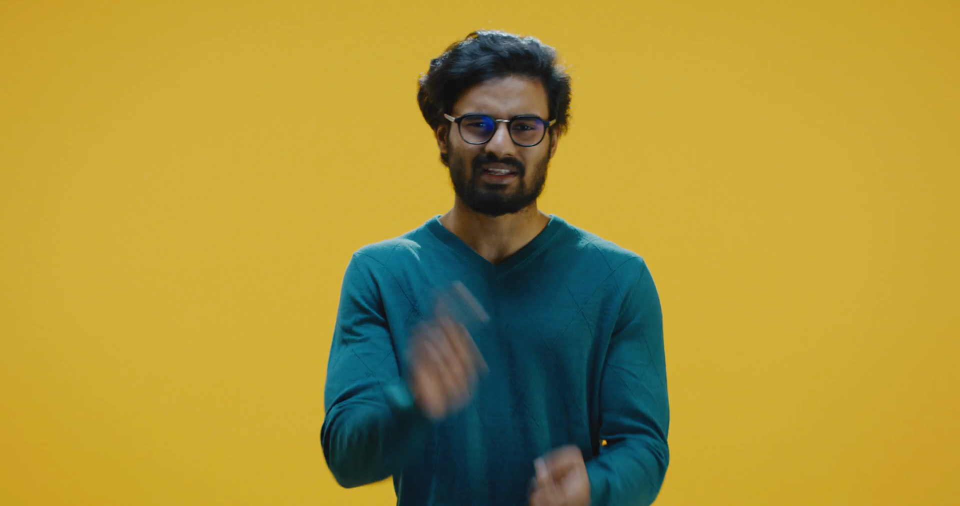 Medium Shot Of Young Man Talking Gesturing Stock Footage SBV-338078222 ...