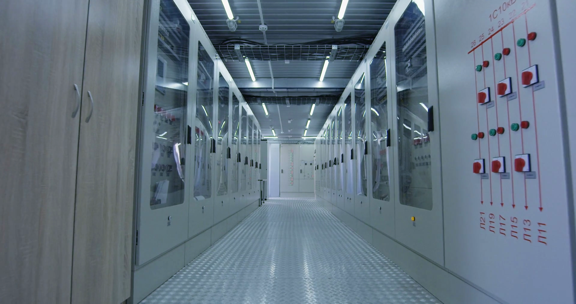Observing View Of White Corridor Of Stock Footage SBV-328451437 ...