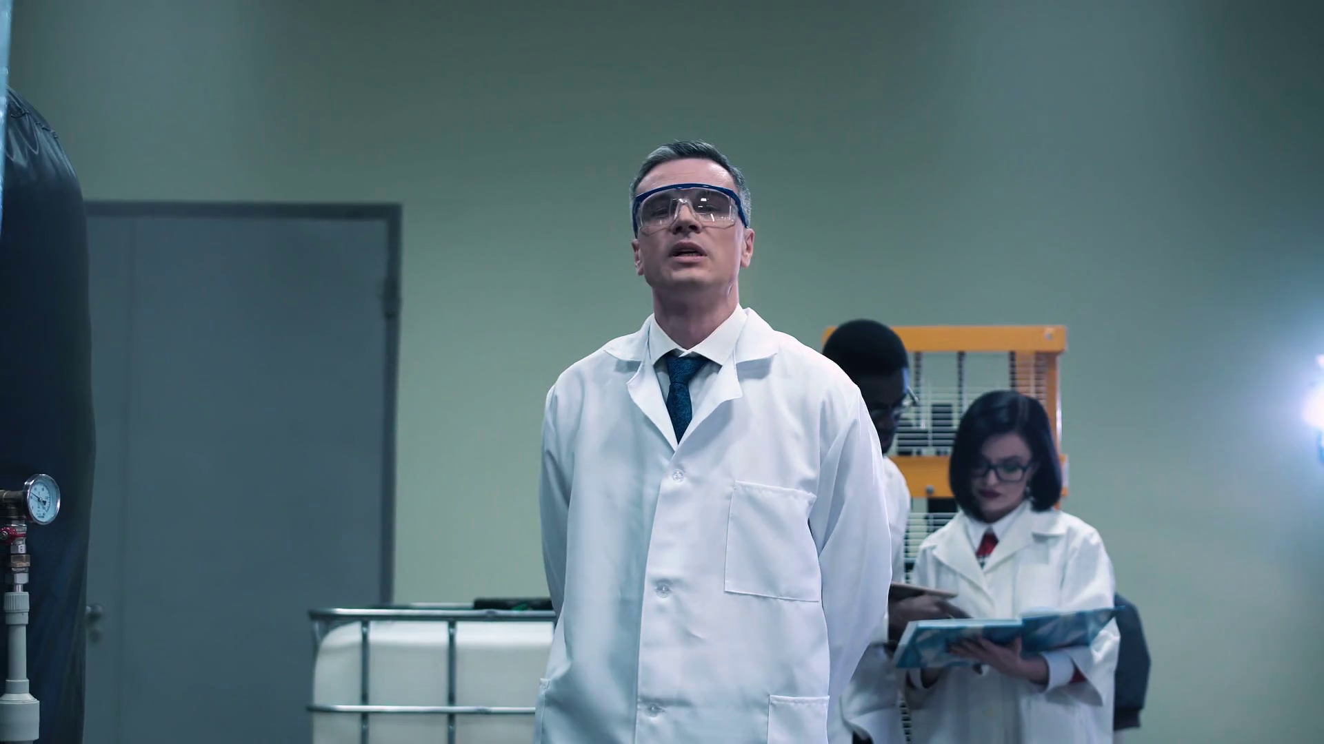 Scientist Looking At Camera Standing In Stock Footage SBV-313875653 ...