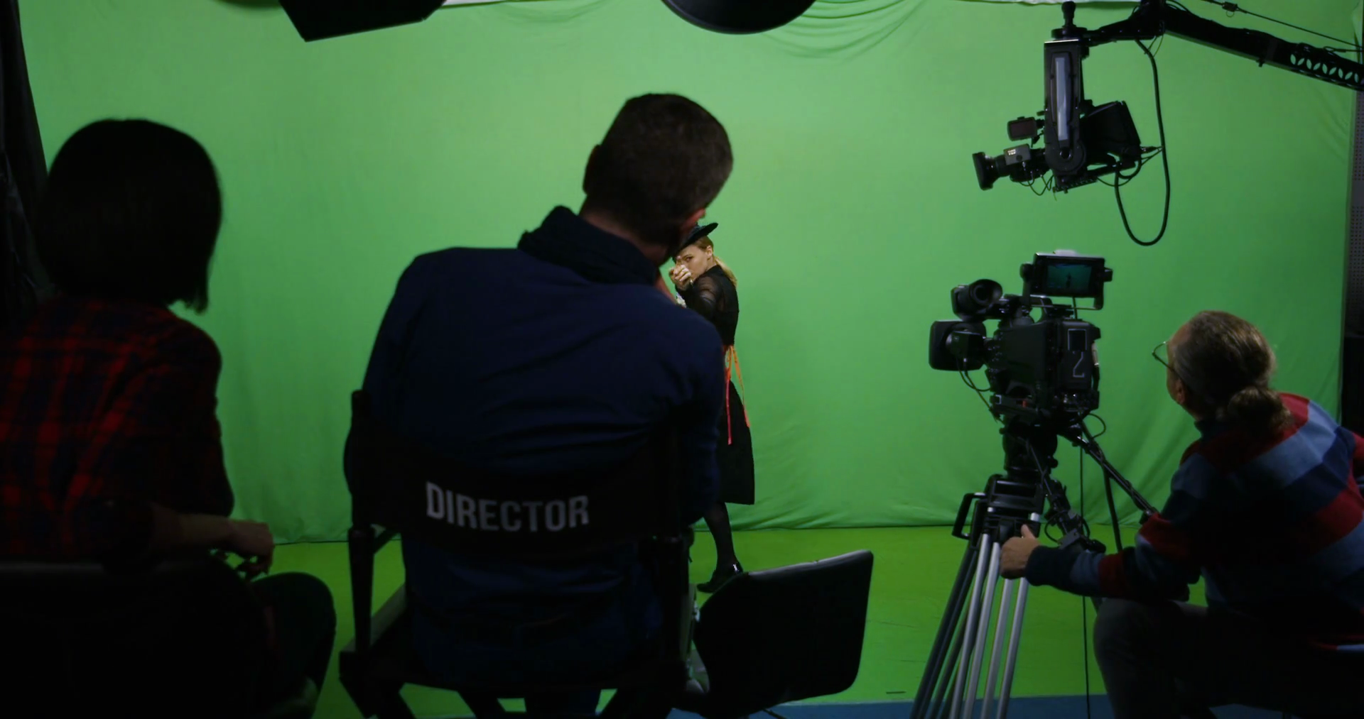 Slow Motion Shot Of Director Watching Stock Footage SBV-330324087 ...