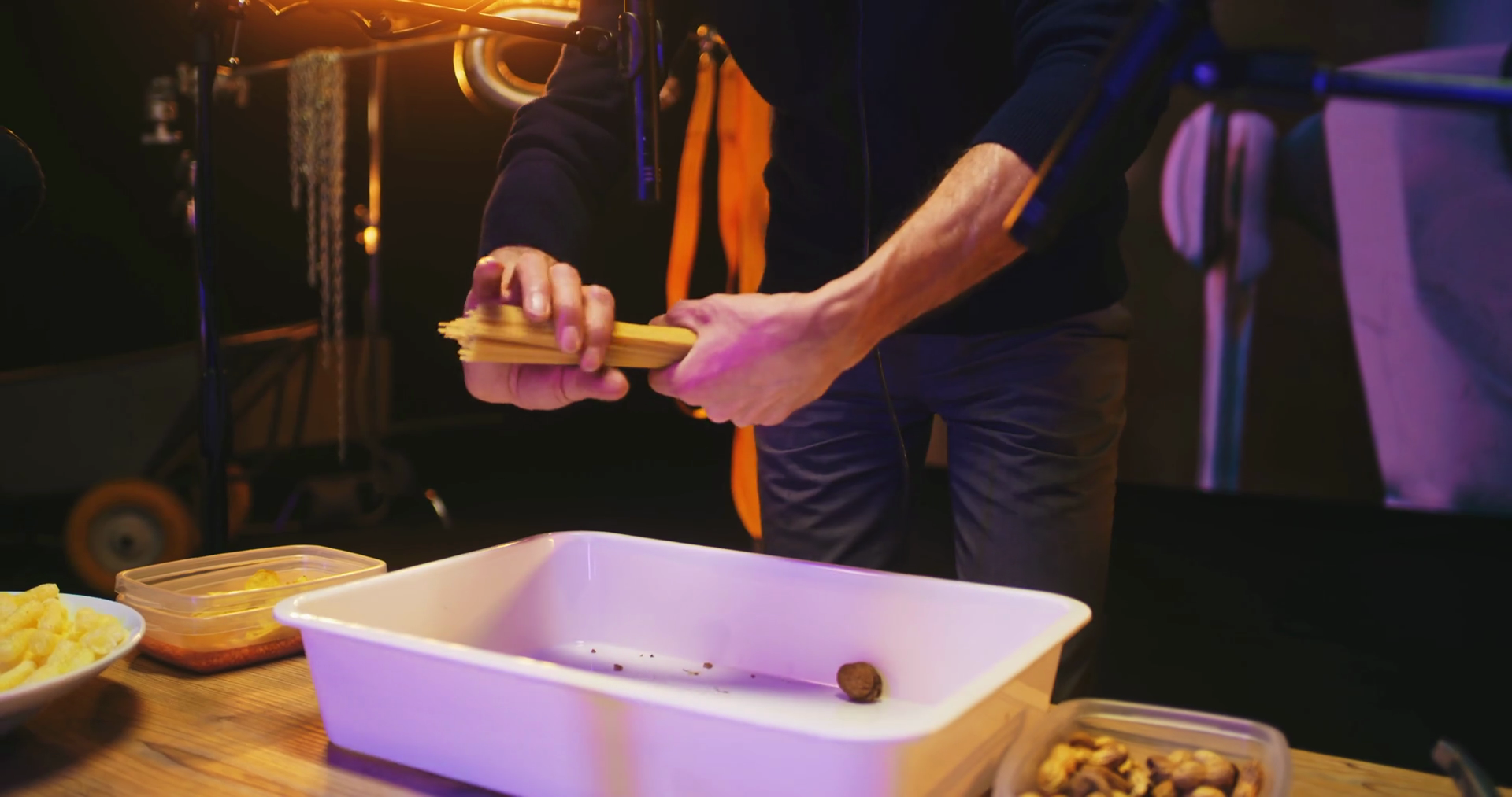 Unrecognizable Man Cracking Dropping Dry Stock Footage SBV-346423319 ...