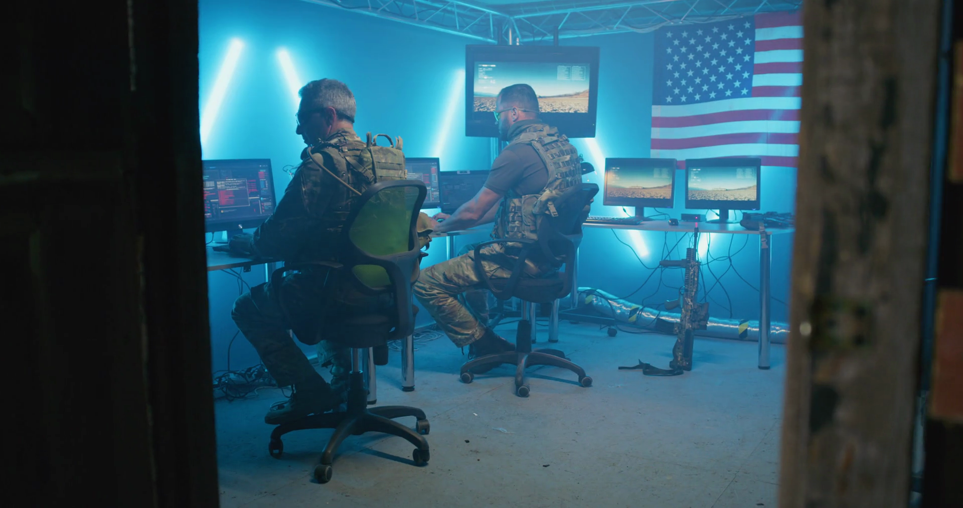 Zoom In Of Commanders Using Multiple Stock Footage SBV-338799331 ...