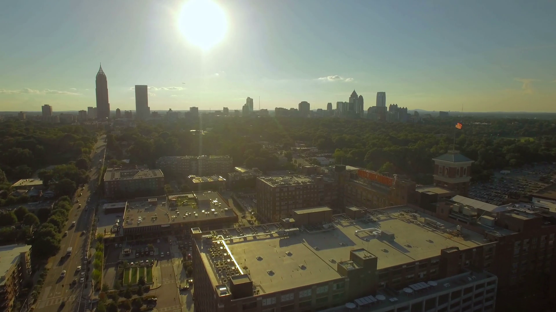 Aerial Georgia Atlanta September 2016 4k Stock Footage SBV-312330360 ...