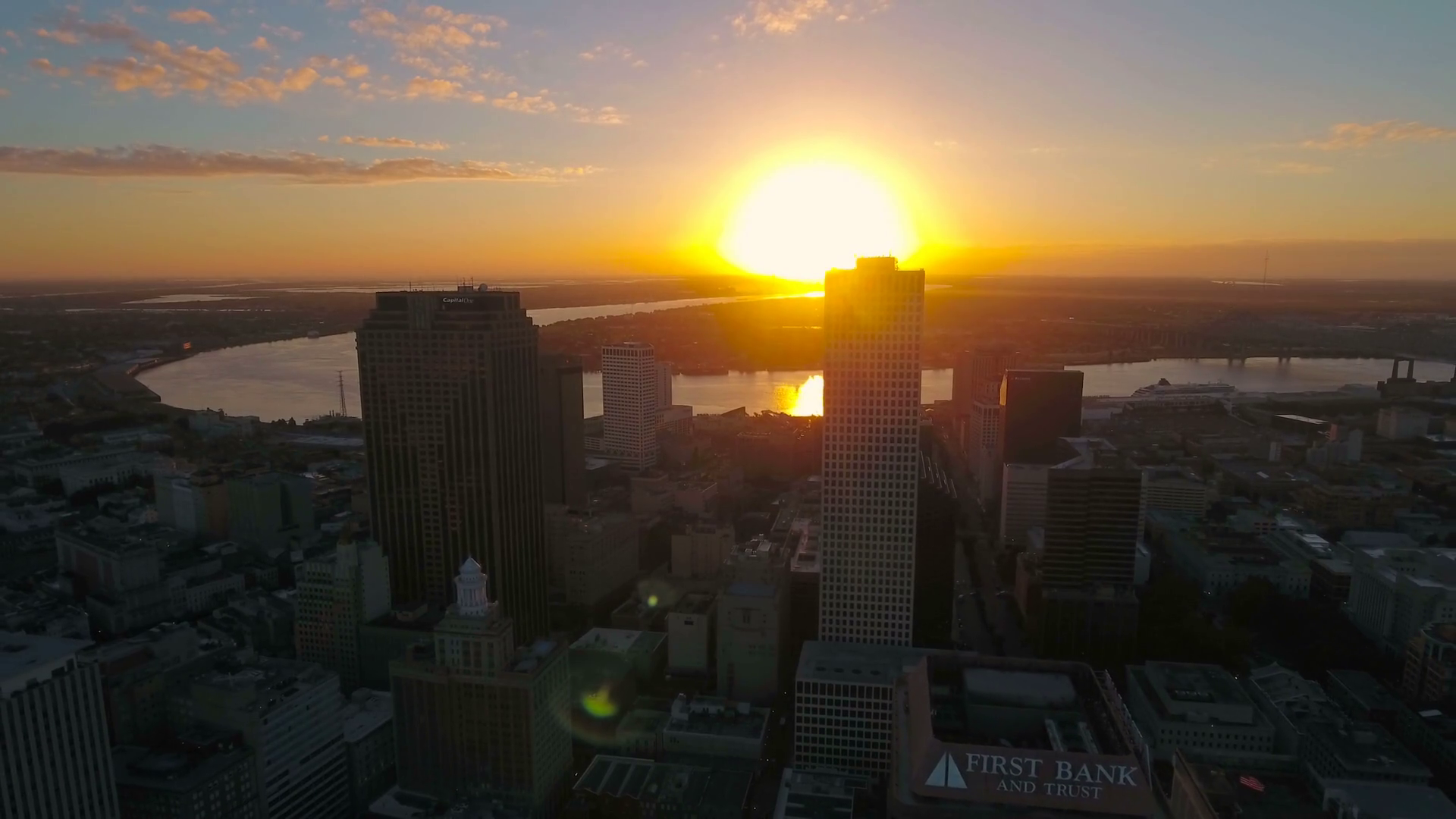 Aerial Louisiana New Orleans September 2016 Stock Footage SBV-312428404 ...
