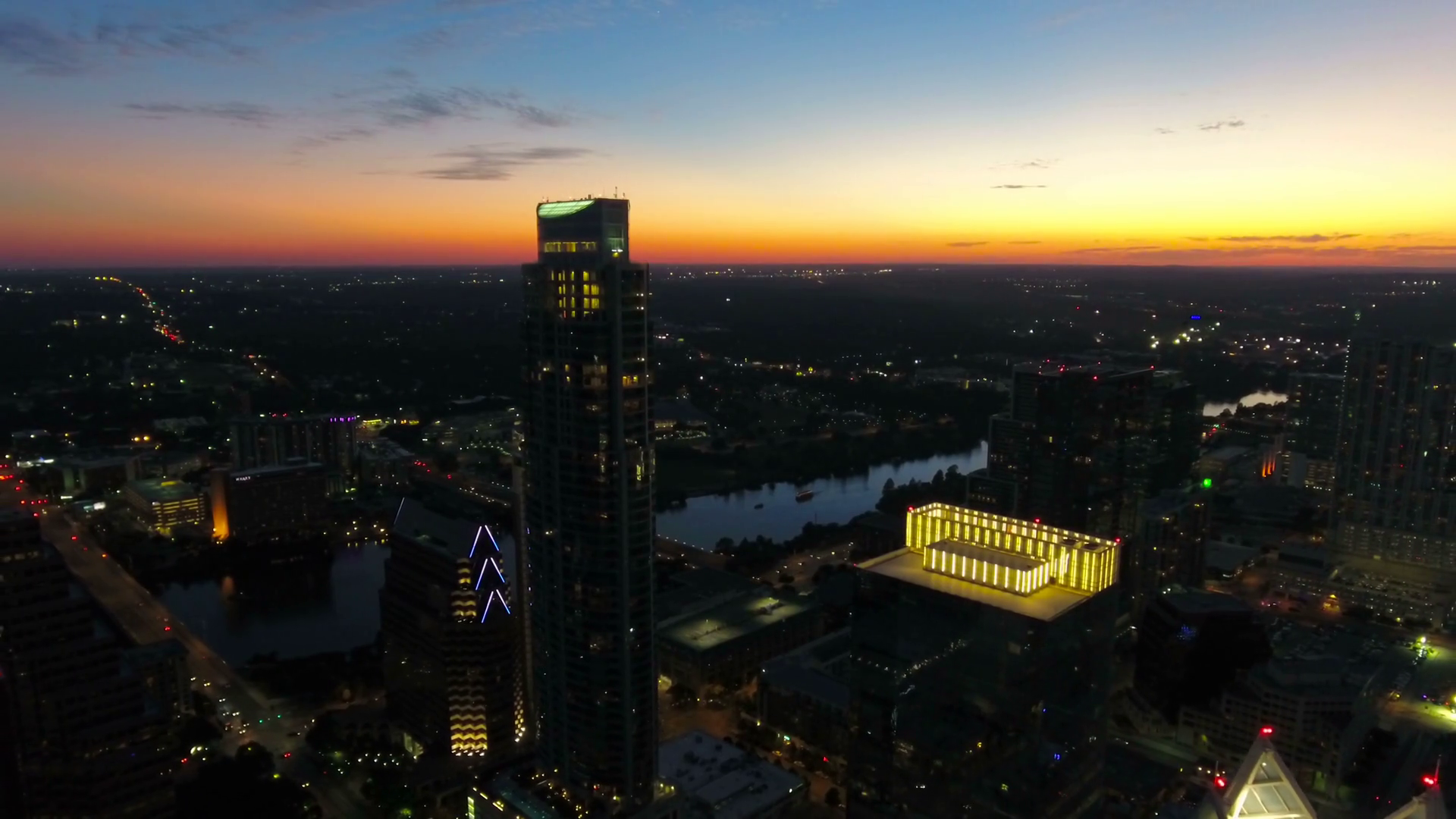 Aerial Texas Austin September 2016 4K Stock Video Footage 00:30 SBV ...
