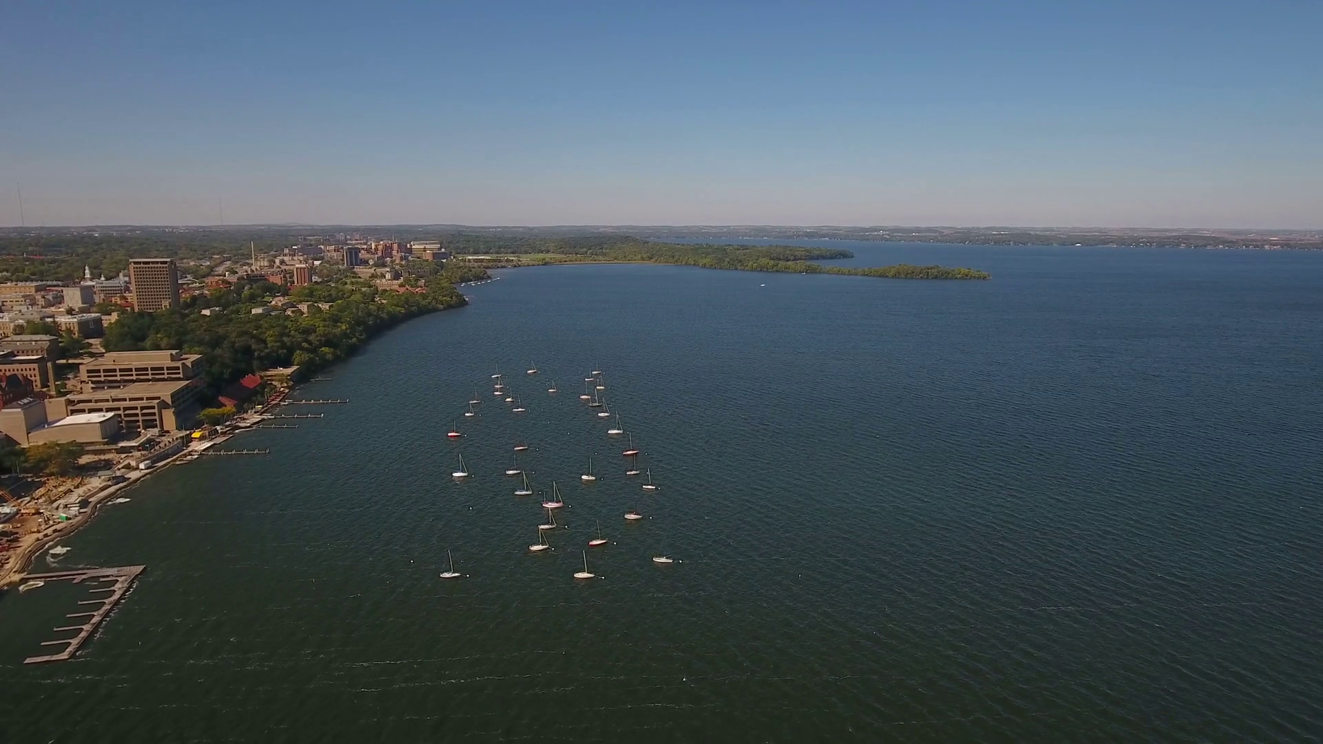 Aerial Wisconsin Madison September 2016 4k Stock Footage SBV-312818598 ...