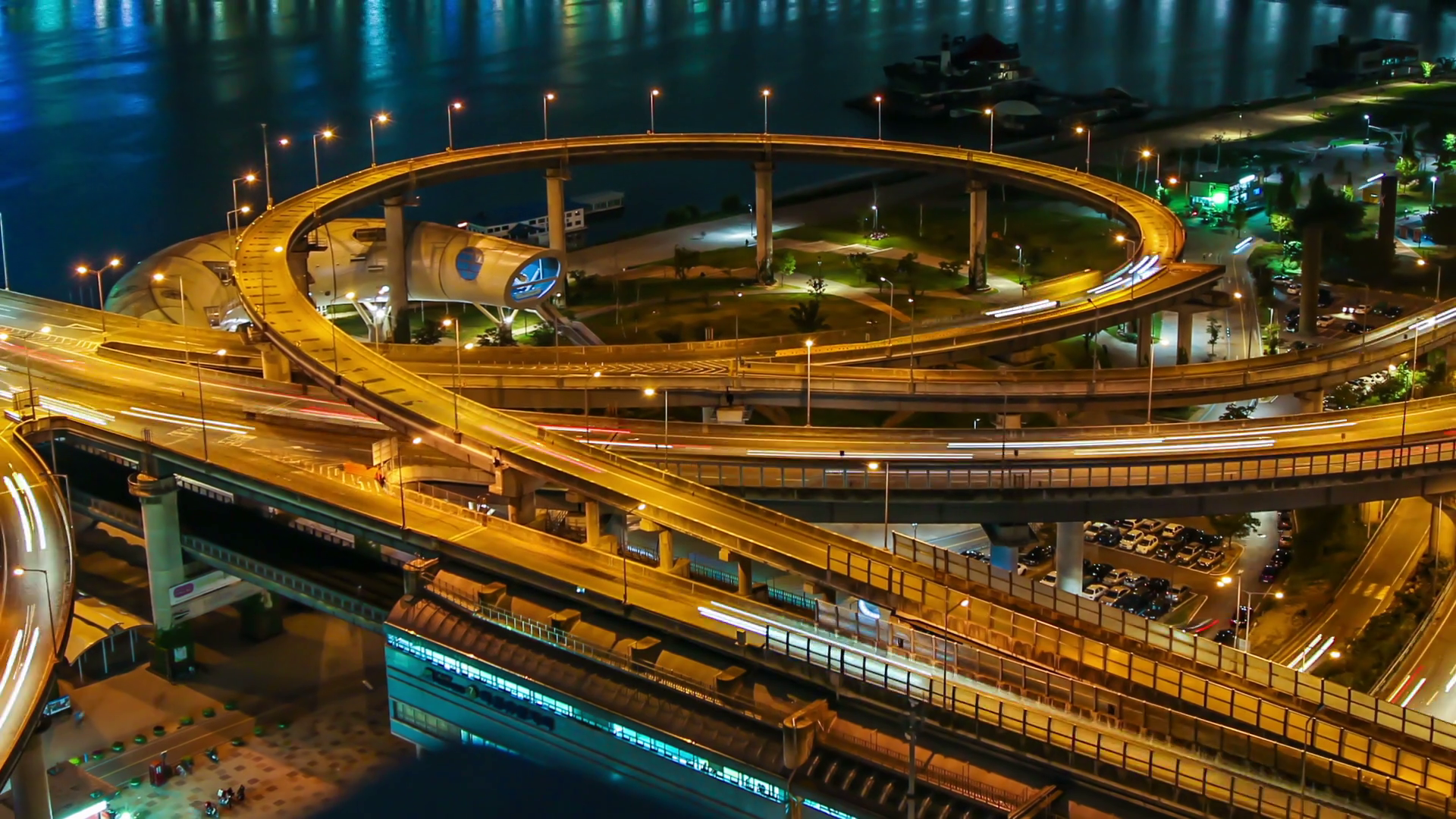 Seoul Korea Waterfront Bridges Stock Footage SBV-303130342 - Storyblocks