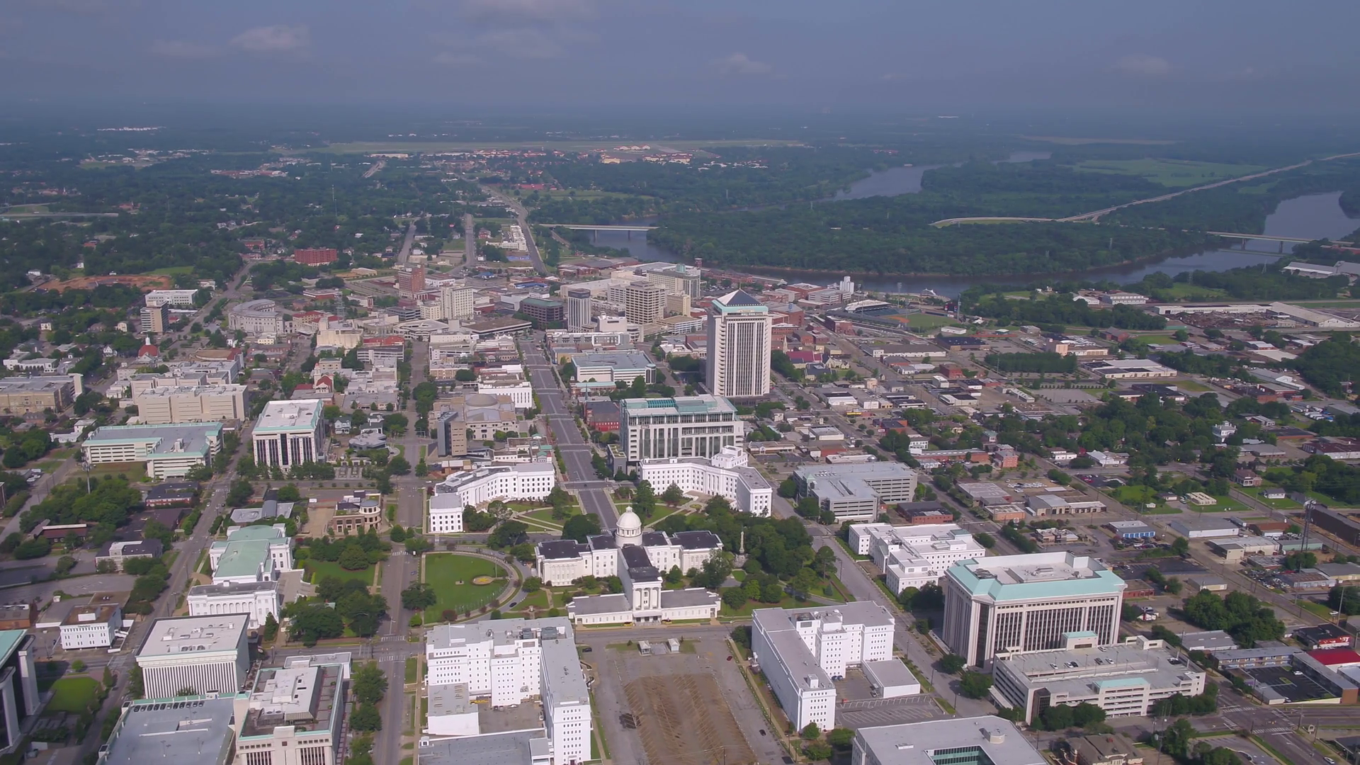 Aerial Alabama Montgomery July 2017 Sunny Stock Footage SBV-317775345 ...