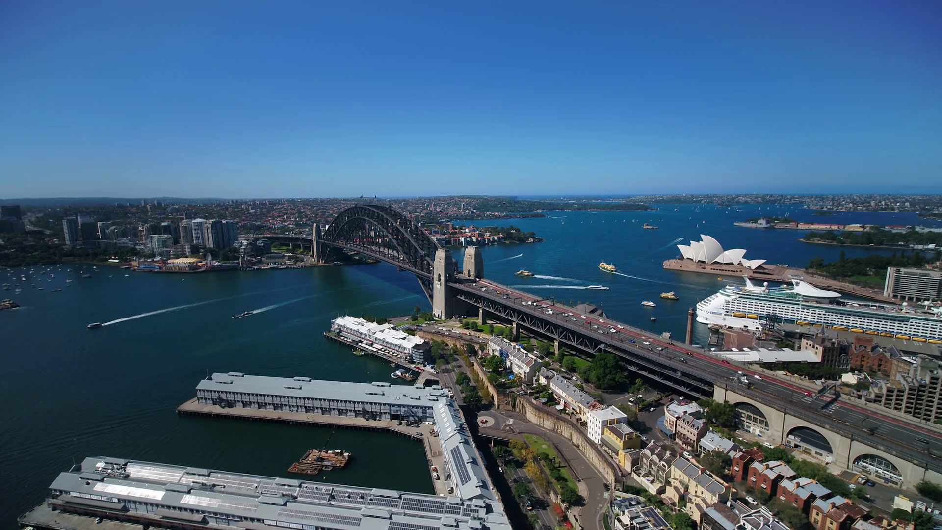 Aerial Sydney Australia April 2018 Sunny Day Stock Footage SBV ...